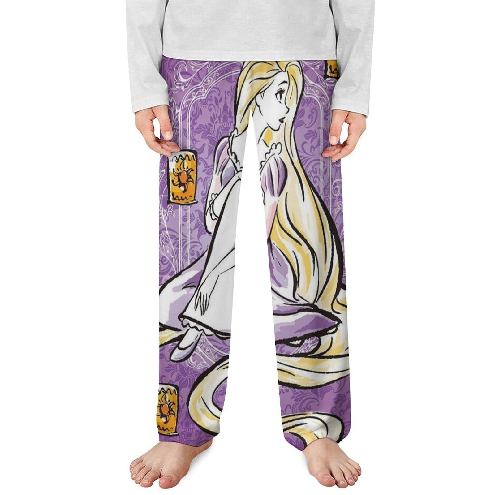 Tangled Rapunzel Pajama Pants for Gils Kids Cute Sleep Bottoms Tangled ...