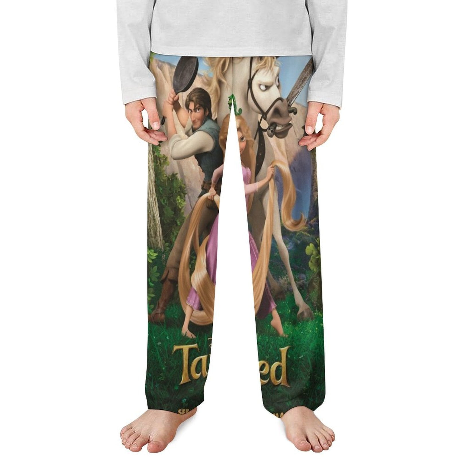 Tangled Rapunzel Pajama Pants for Gils Kids Cute Sleep Bottoms Tangled ...