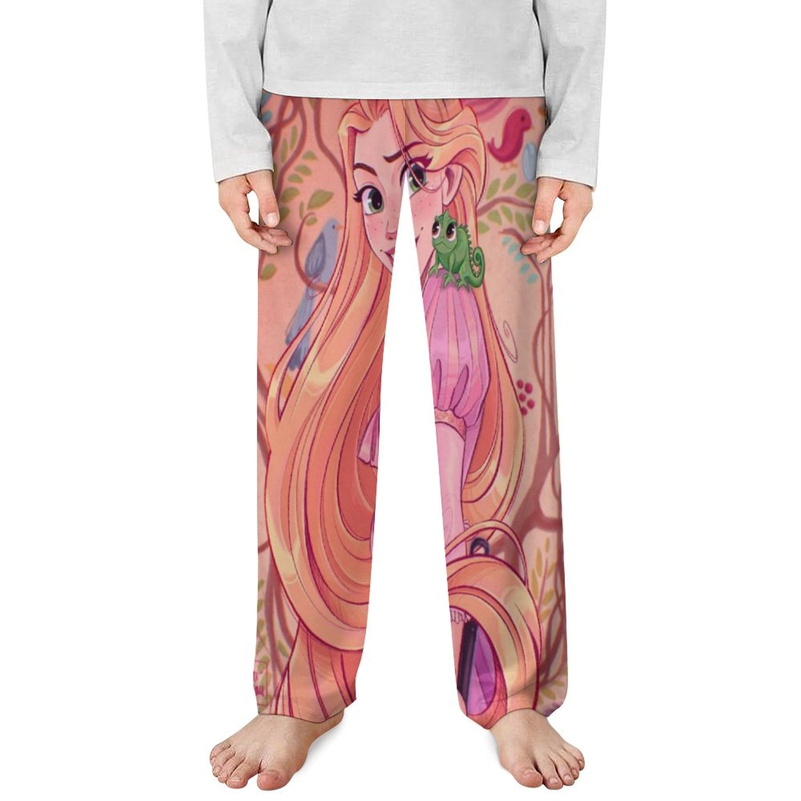 Tangled Rapunzel Pajama Pants for Gils Kids Cute Sleep Bottoms Tangled ...