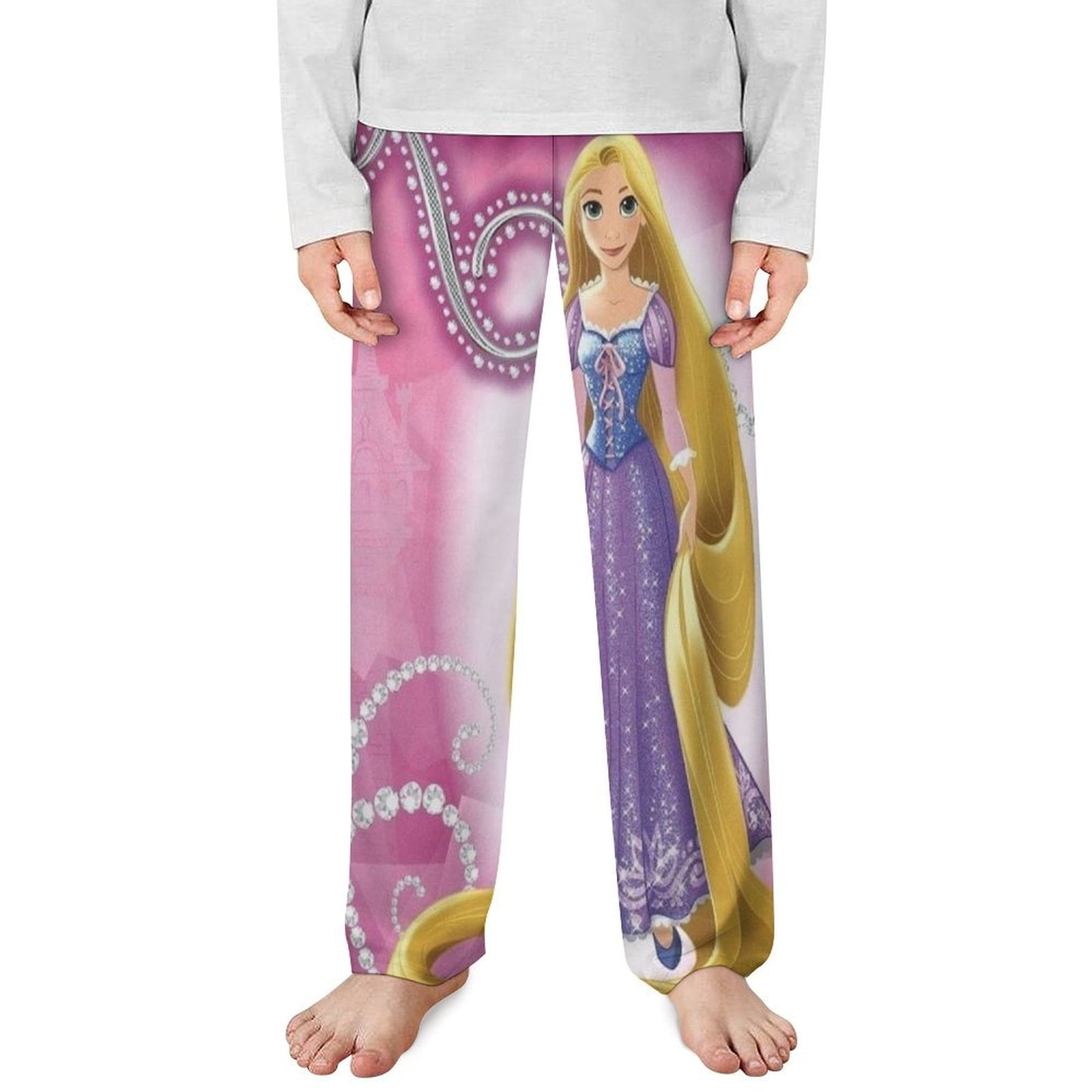 Tangled Rapunzel Pajama Pants for Gils Kids Cute Sleep Bottoms Tangled ...