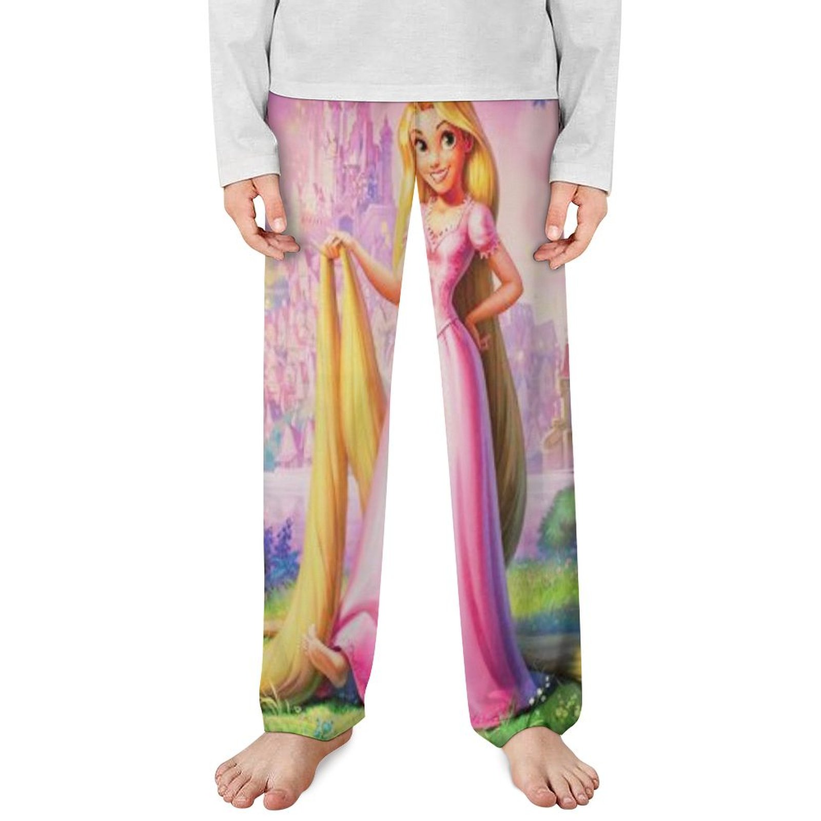 Tangled Rapunzel Pajama Pants for Gils Kids Cute Sleep Bottoms Tangled ...