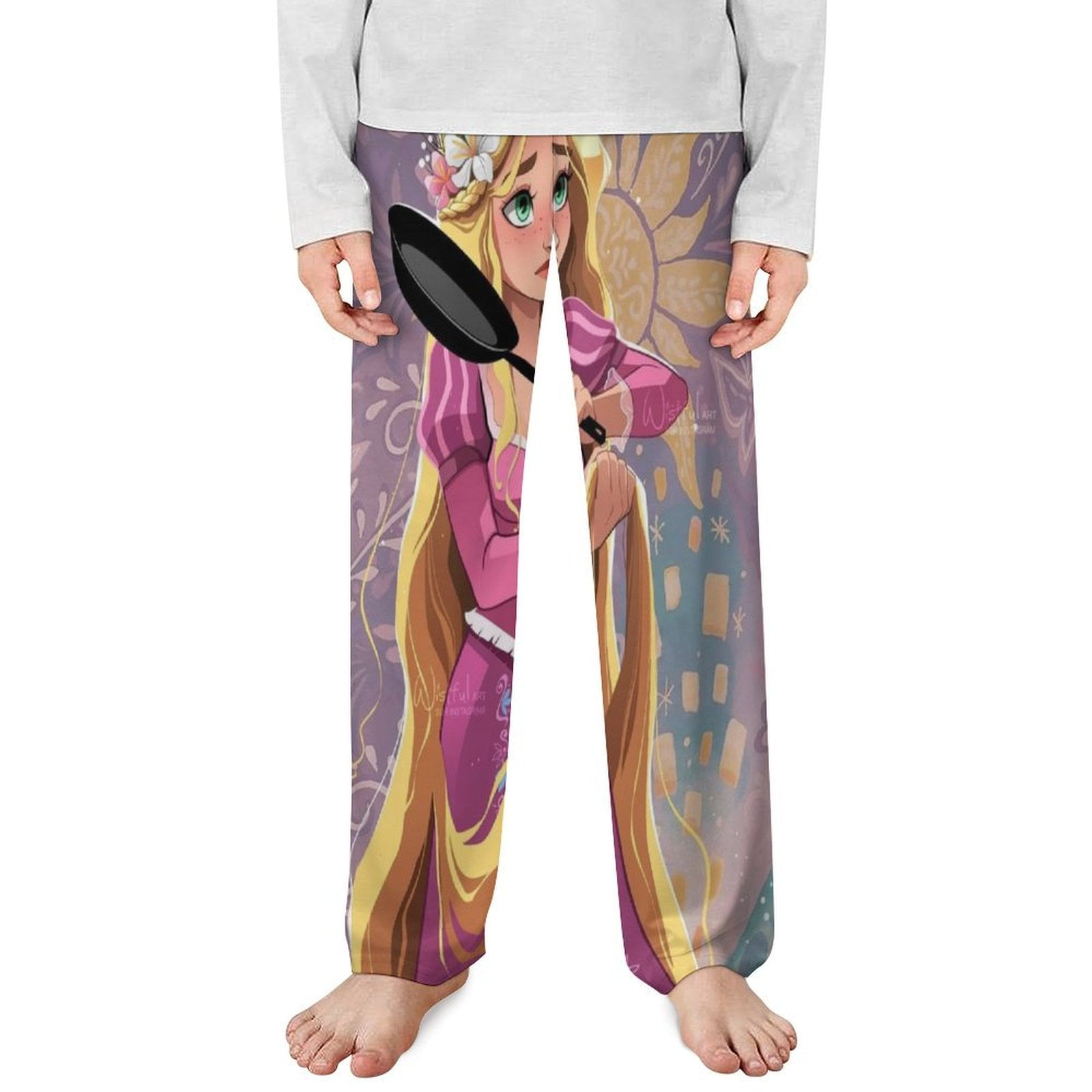 Tangled Rapunzel Pajama Pants for Gils Kids Cute Sleep Bottoms Tangled ...