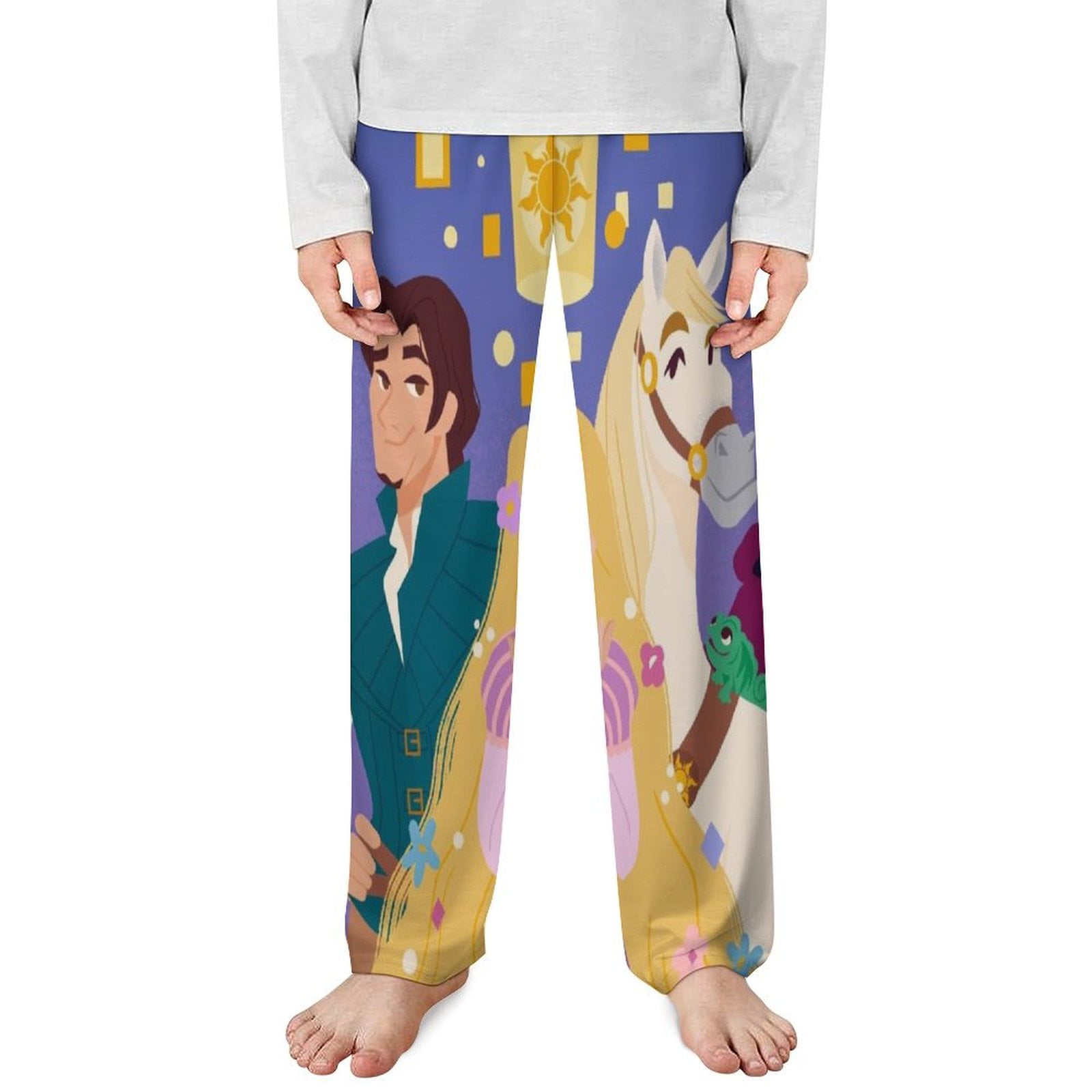 Tangled Rapunzel Pajama Pants for Gils Kids Cute Sleep Bottoms Tangled ...