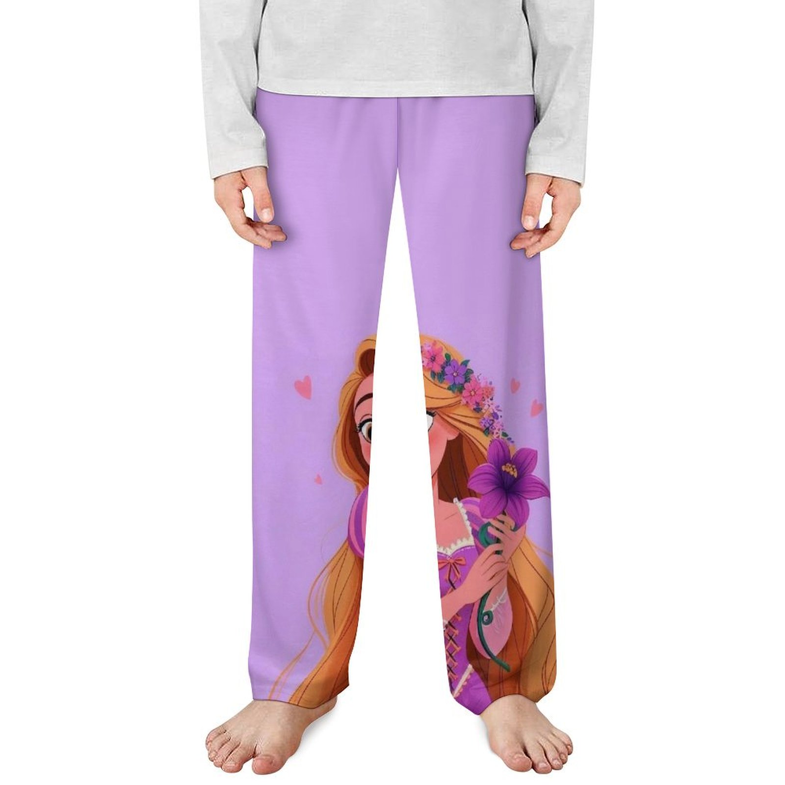 Tangled Rapunzel Pajama Pants for Gils Kids Cute Sleep Bottoms Tangled ...