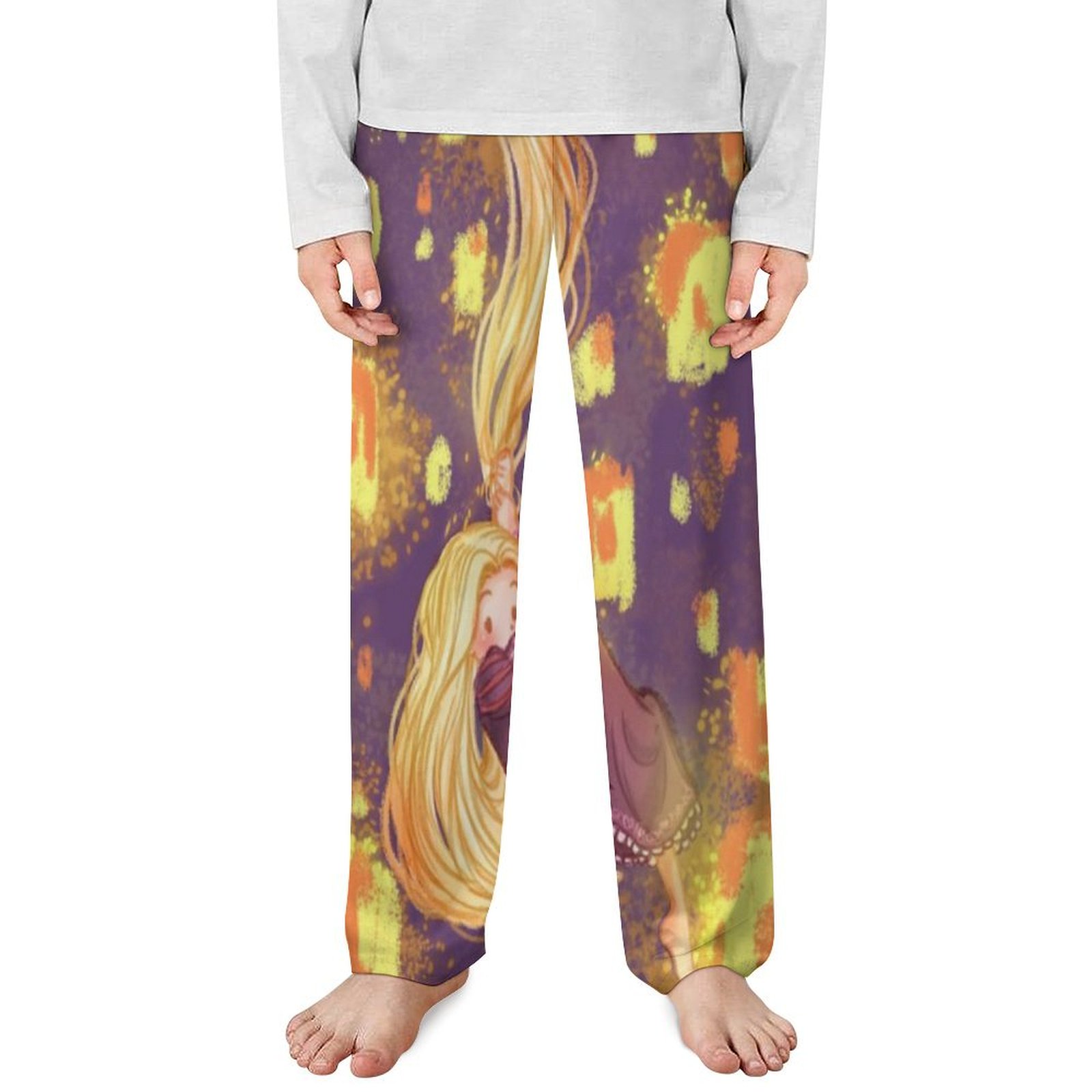 Tangled Rapunzel Pajama Pants for Gils Kids Cute Sleep Bottoms Tangled ...