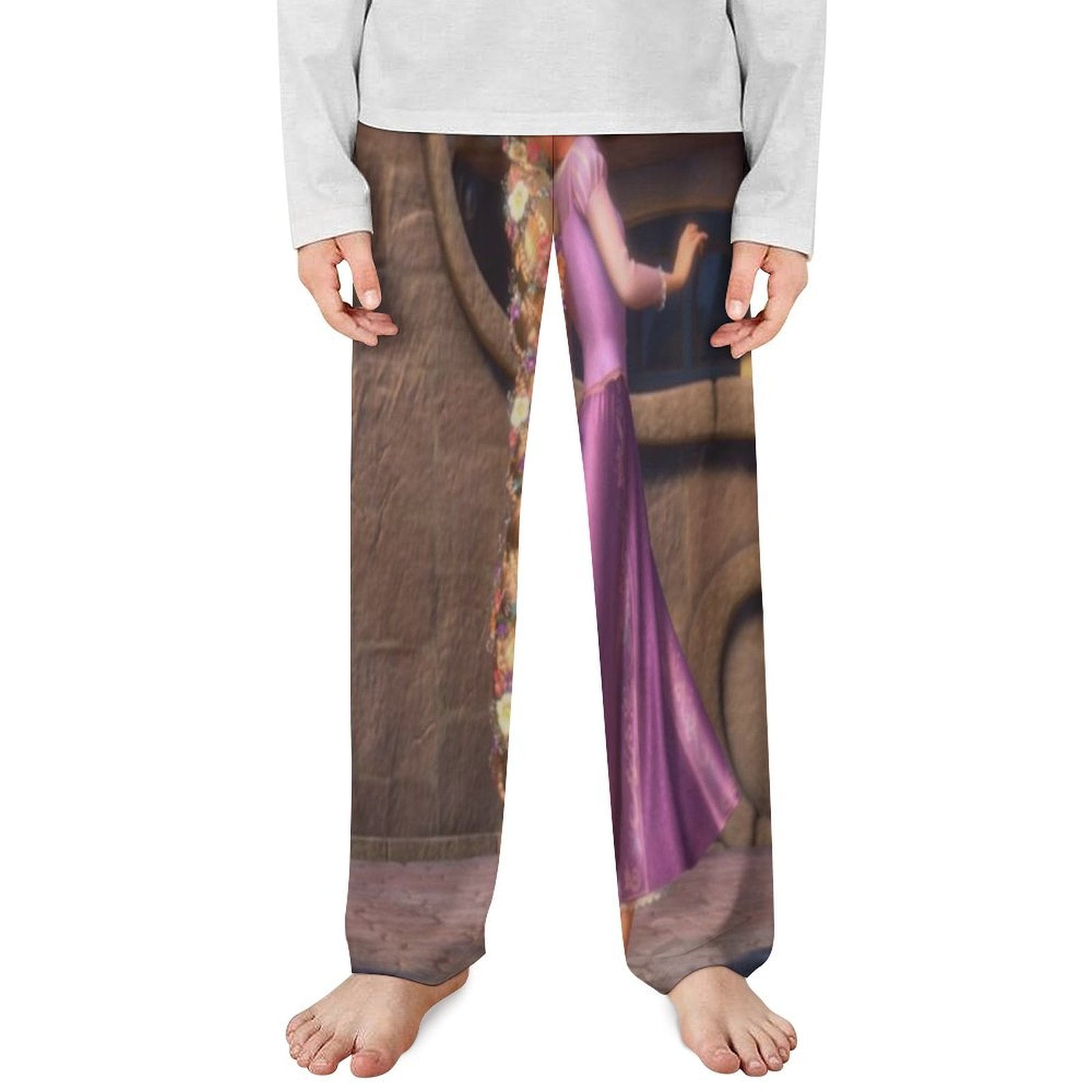 Tangled Rapunzel Pajama Pants for Gils Kids Cute Sleep Bottoms Tangled ...