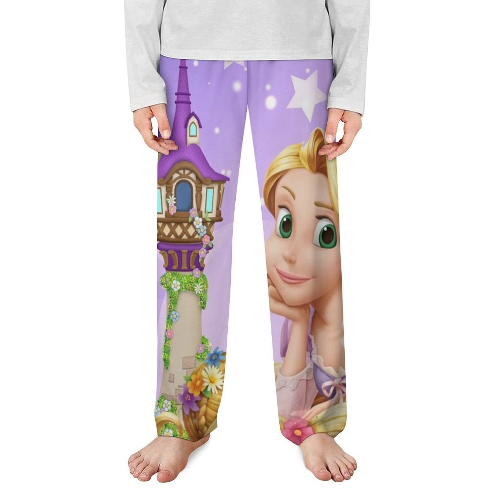 Tangled Rapunzel Pajama Pants for Gils Kids Cute Sleep Bottoms Tangled ...