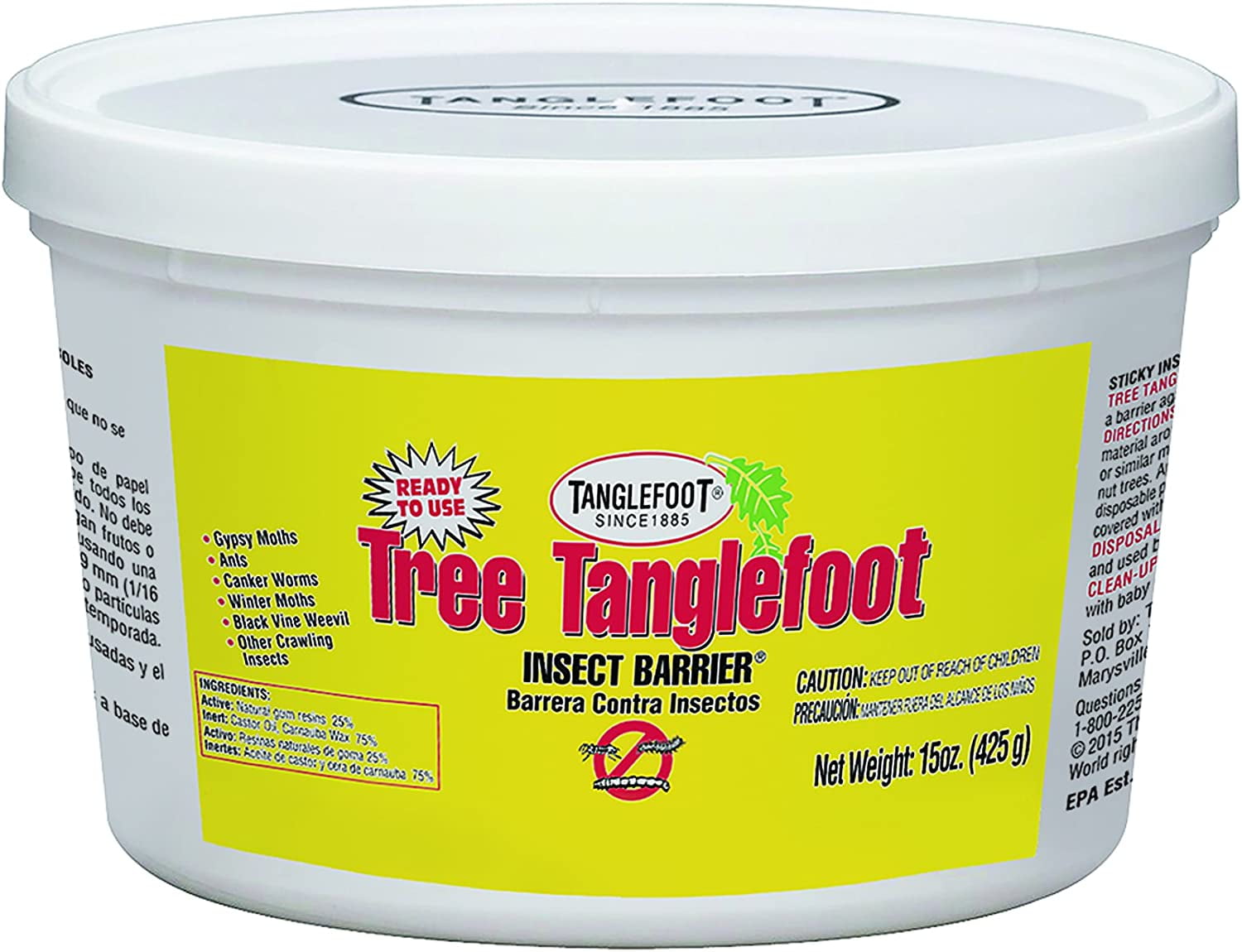 Tanglefoot Insect Barrier (Tub), 15 oz. - Walmart.com