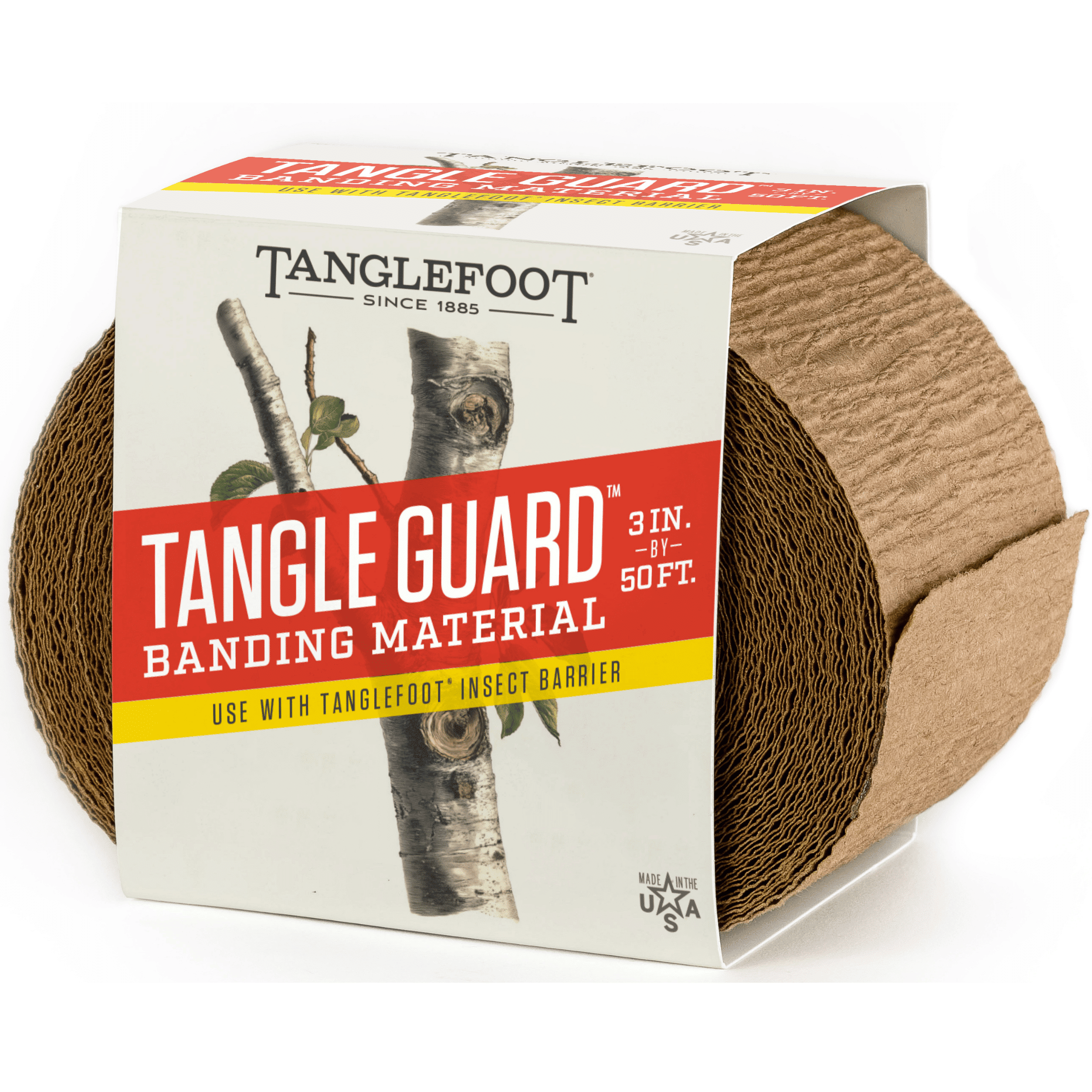 Tanglefoot Tree Wrap 3” x 50’ – Tree Insect Barrier Wrap for Bark ...