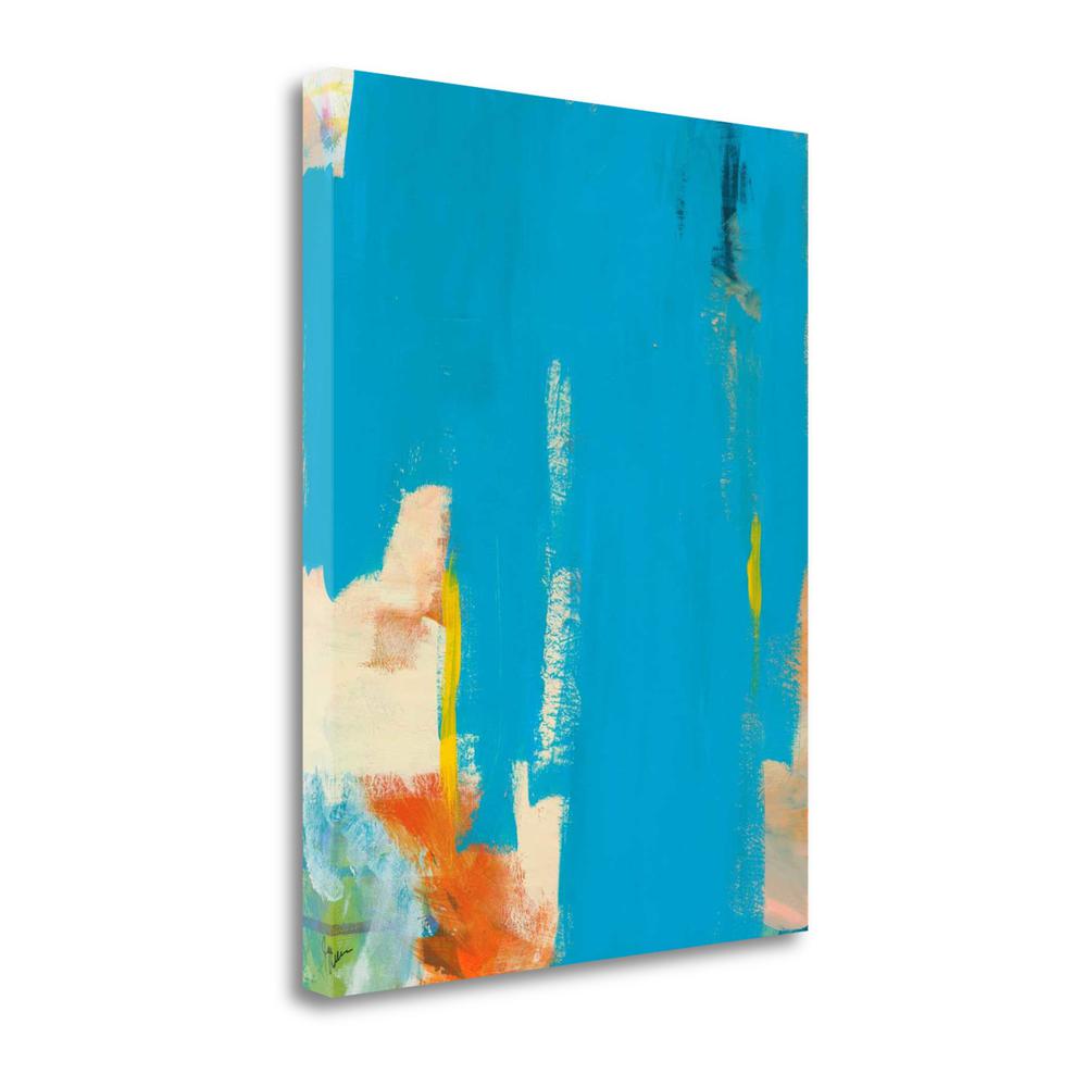 Tangletown Fine Art 'Aqua Tide' Print on Wrapped Canvas - Walmart.com