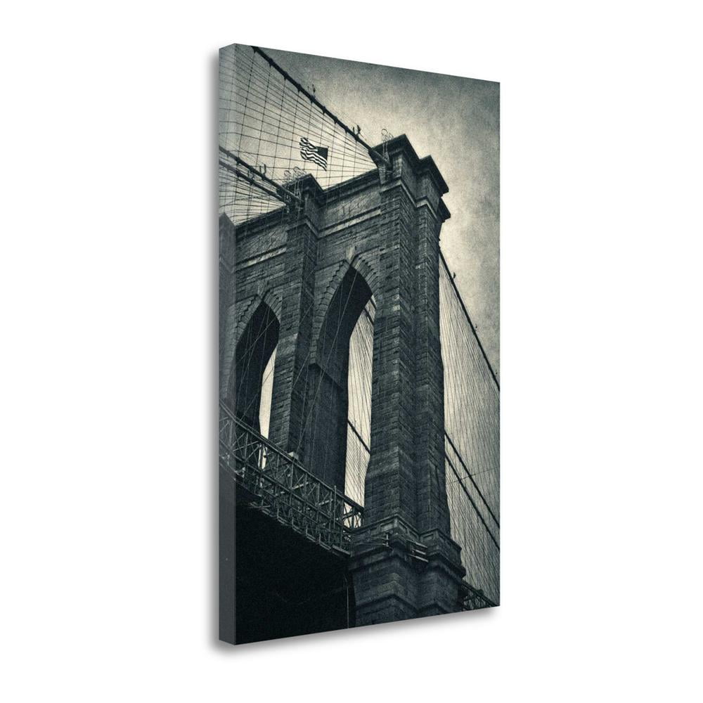 Tangletown Fine Art 'Brooklyn Bridge' Graphic Art Print on Wrapped ...