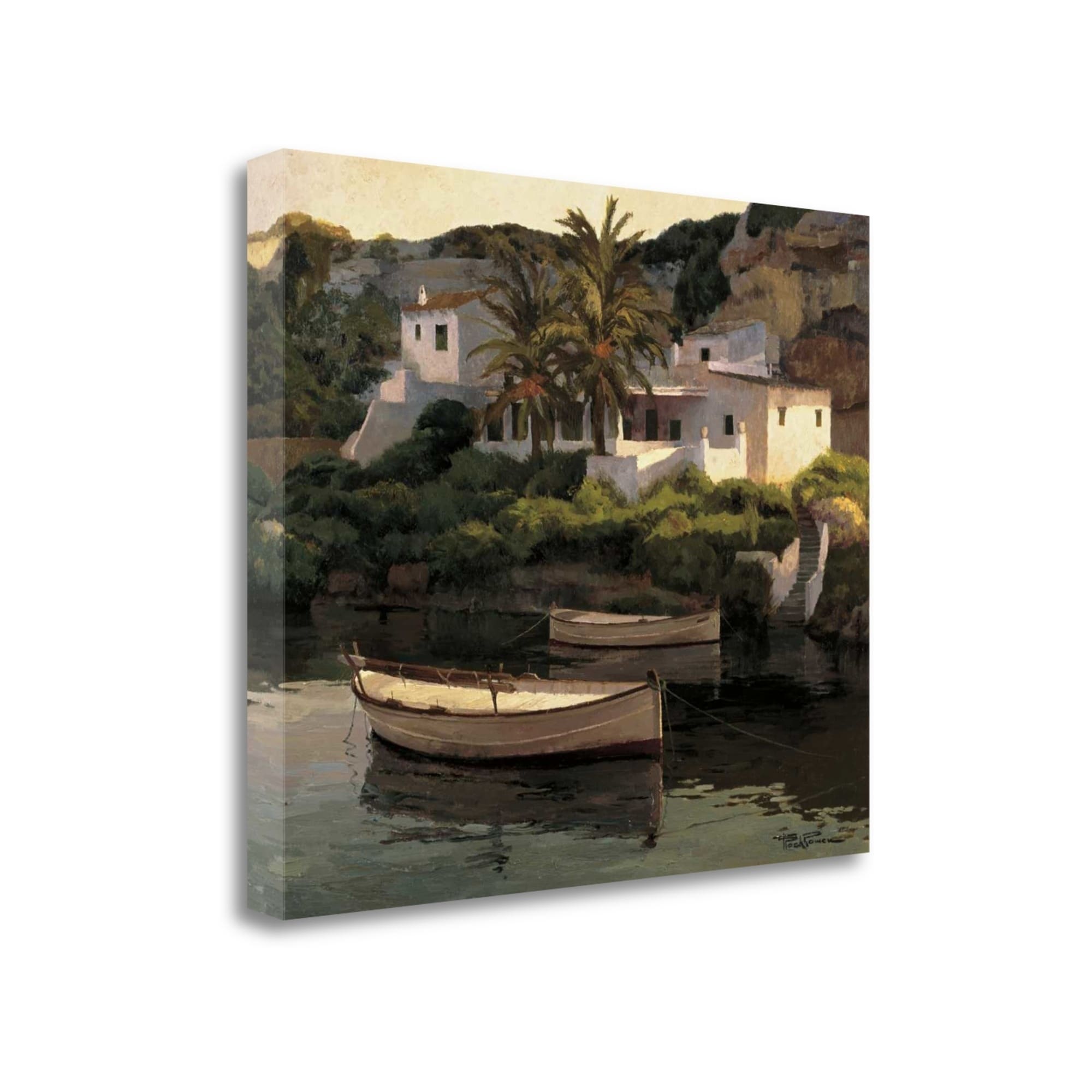 Tangletown Fine Art Cala San Esteban By Poch Romeu, Gallery Wrap Canvas ...