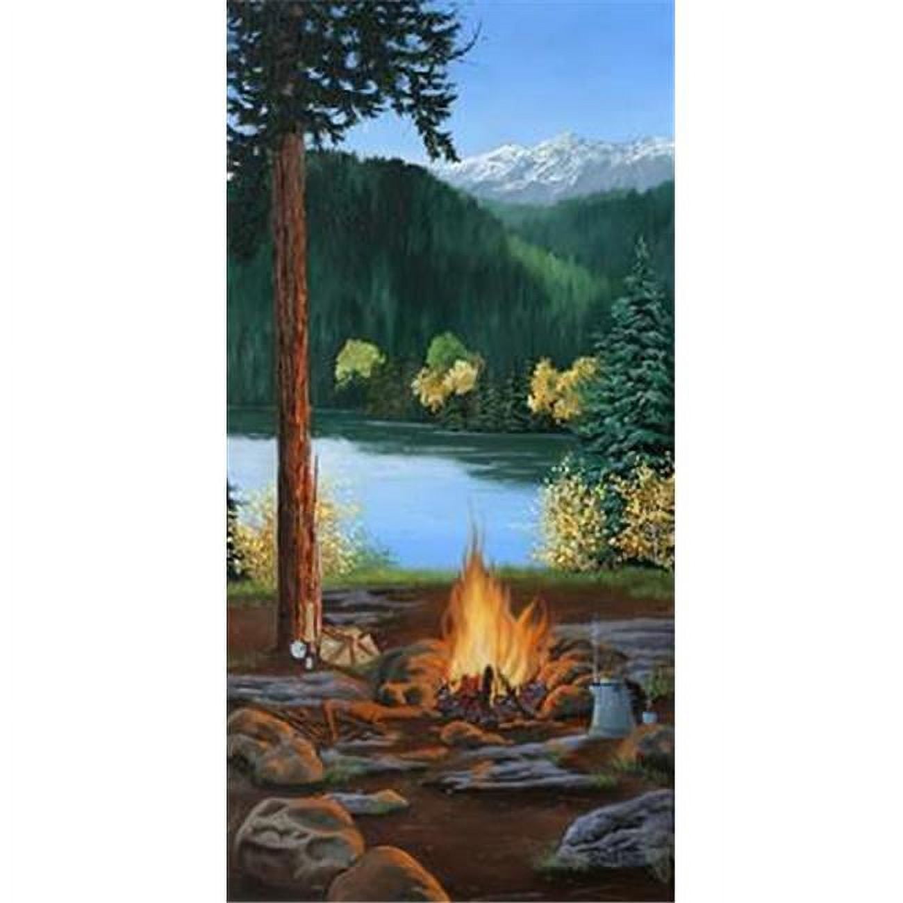 Tangletown Fine Art 'Campfire' Print on Wrapped Canvas - Walmart.com