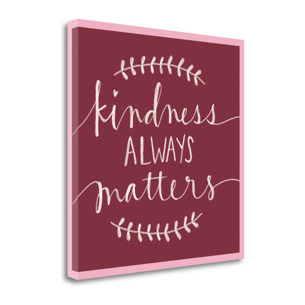 Tangletown Fine Art Kindness Always Matters by Katie Doucette Poster Frame - 23 x 23 x 1.5 in ...