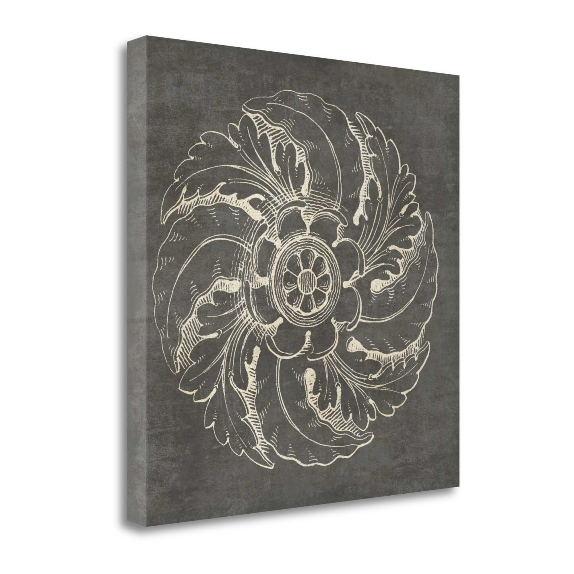 Tangletown Fine Art Rosette IV Gray By Wild Apple Portfolio, Gallery Wrap Canvas 29" x 29 ...