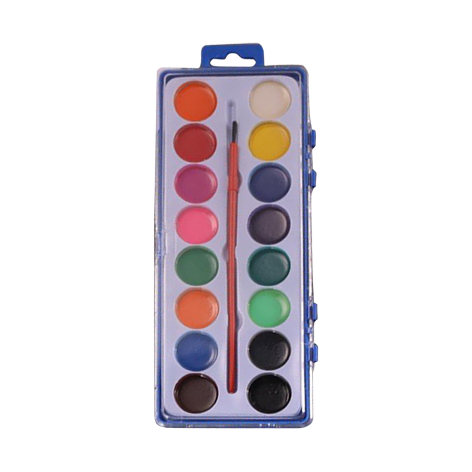 Tanglewen 16 Washable Bright Colors With Paintbrush.Watercolors Paint ...
