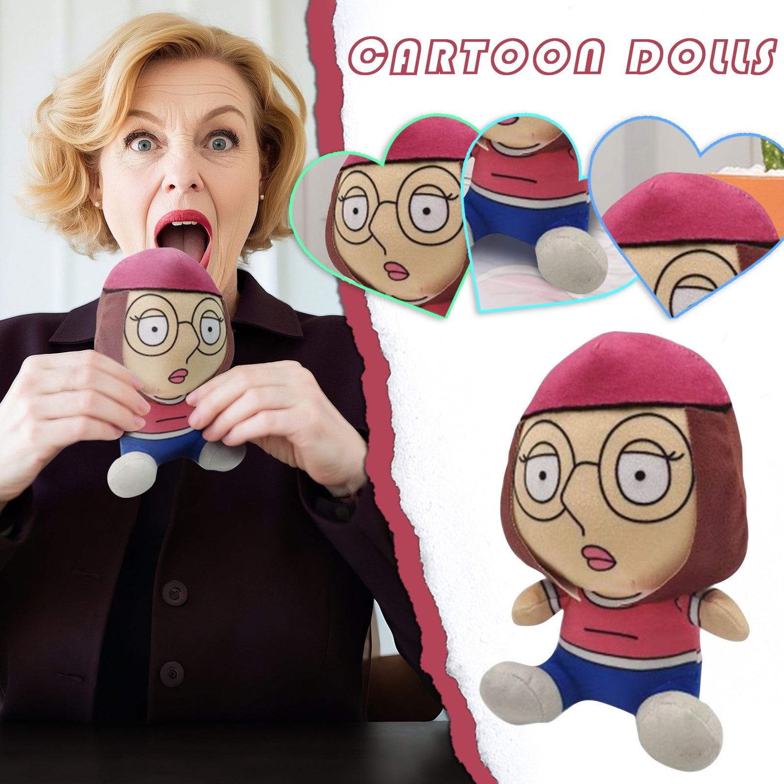 Tanglewen 7 inch Cute Meg Plush Toys,Fun FG Character Meg Plush,Family ...