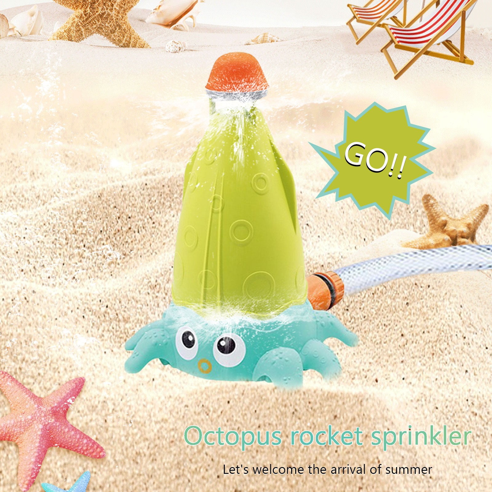 Tanglewen Octopus Water Sprinkler & Summer Water Rocket Launcher for ...