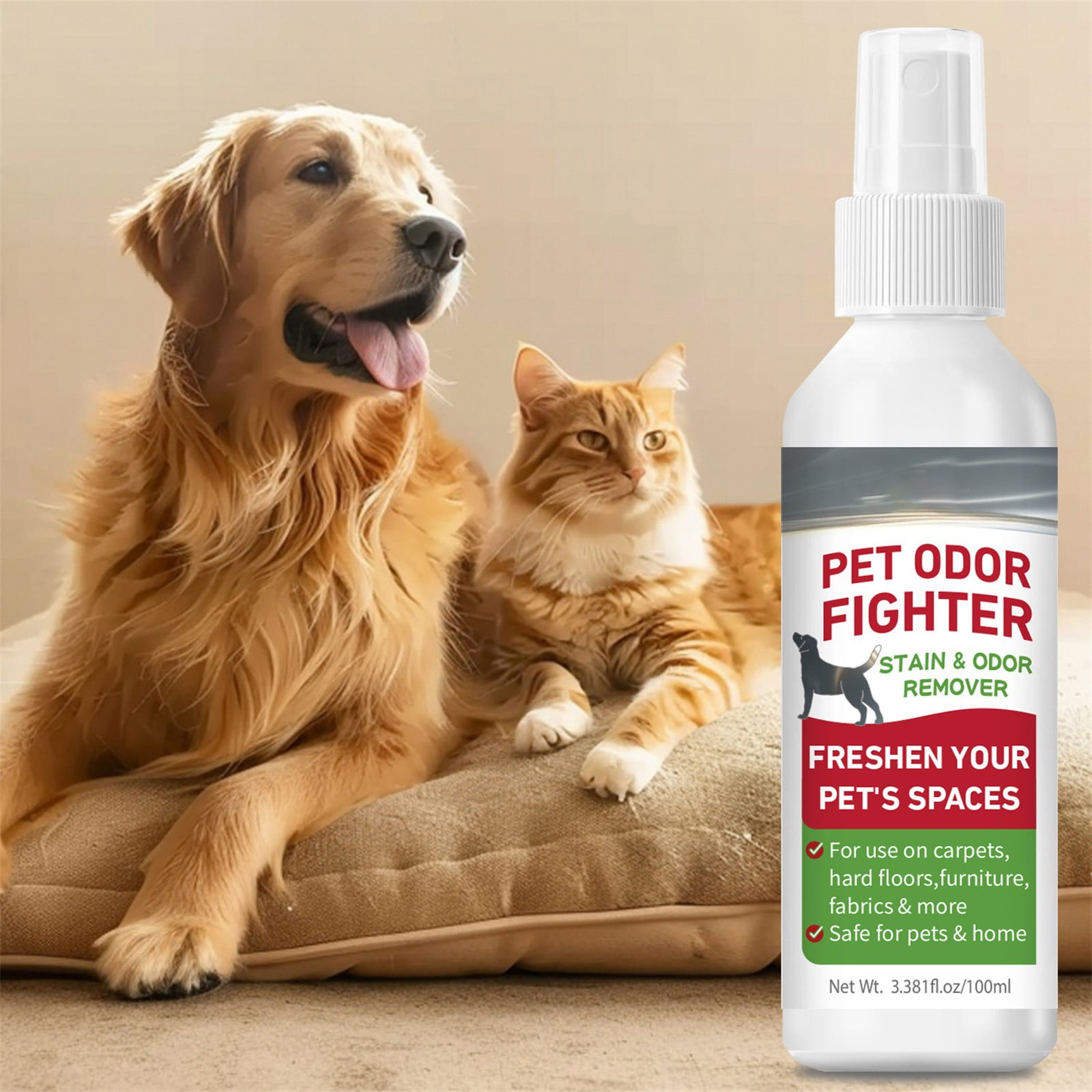 Tanglewen Pet Odor Fighter Dog Deterrent Spray and Urine Odor ...