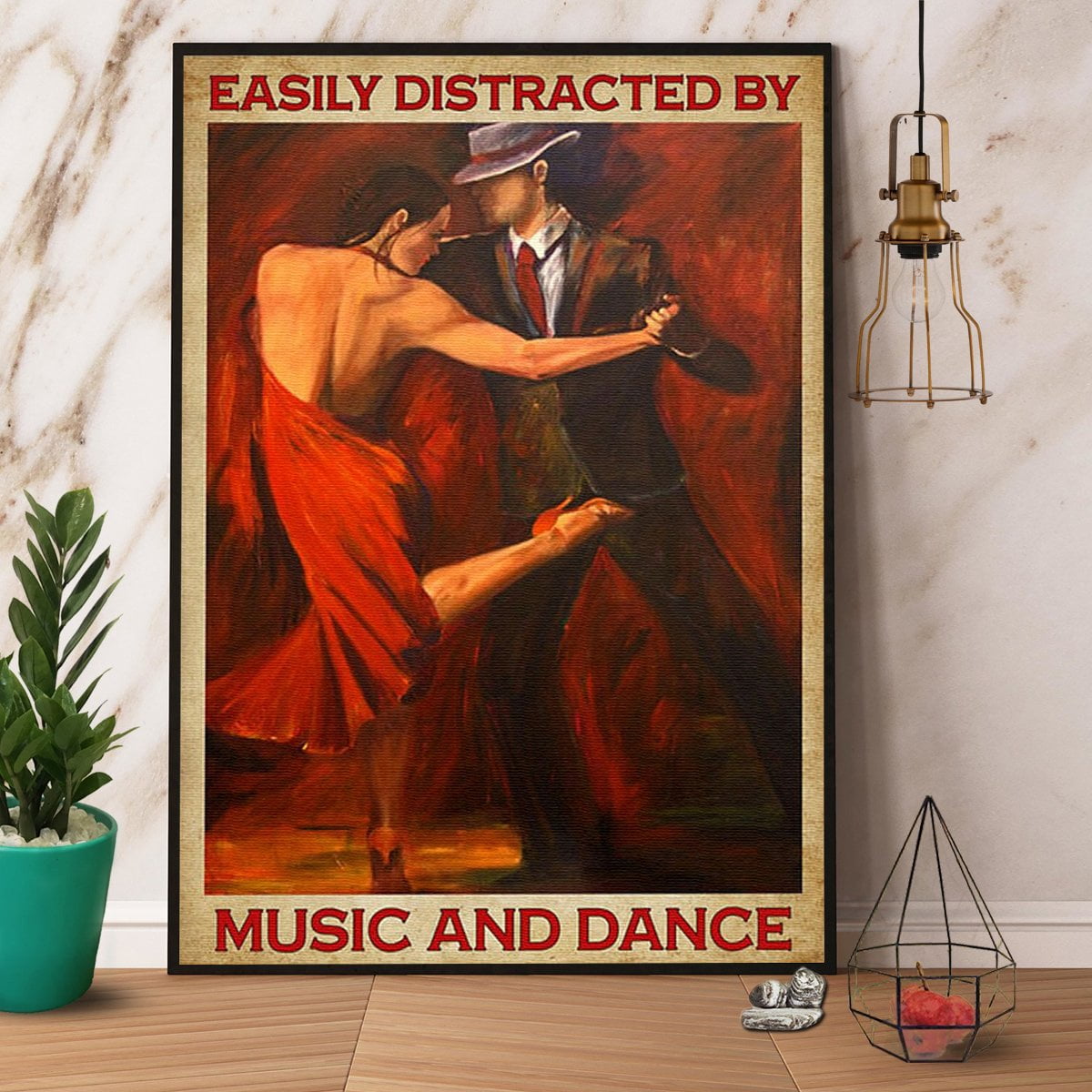 Tango Dance Couple Easily Distracted By Music And Dance Vintage ...