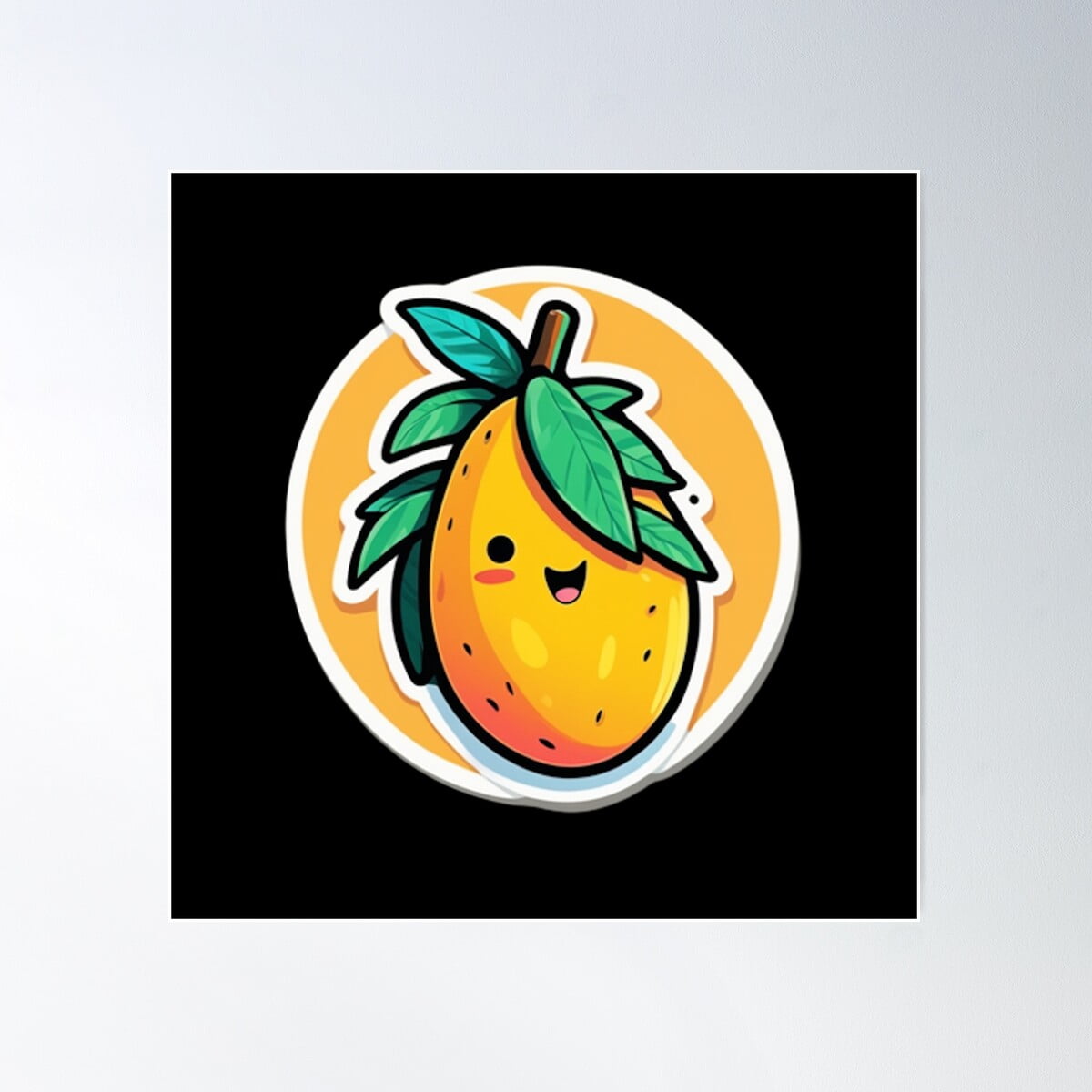 Tango Mango Poster Wall Art, Modern Wall Decor For Living Room Bedroom ...