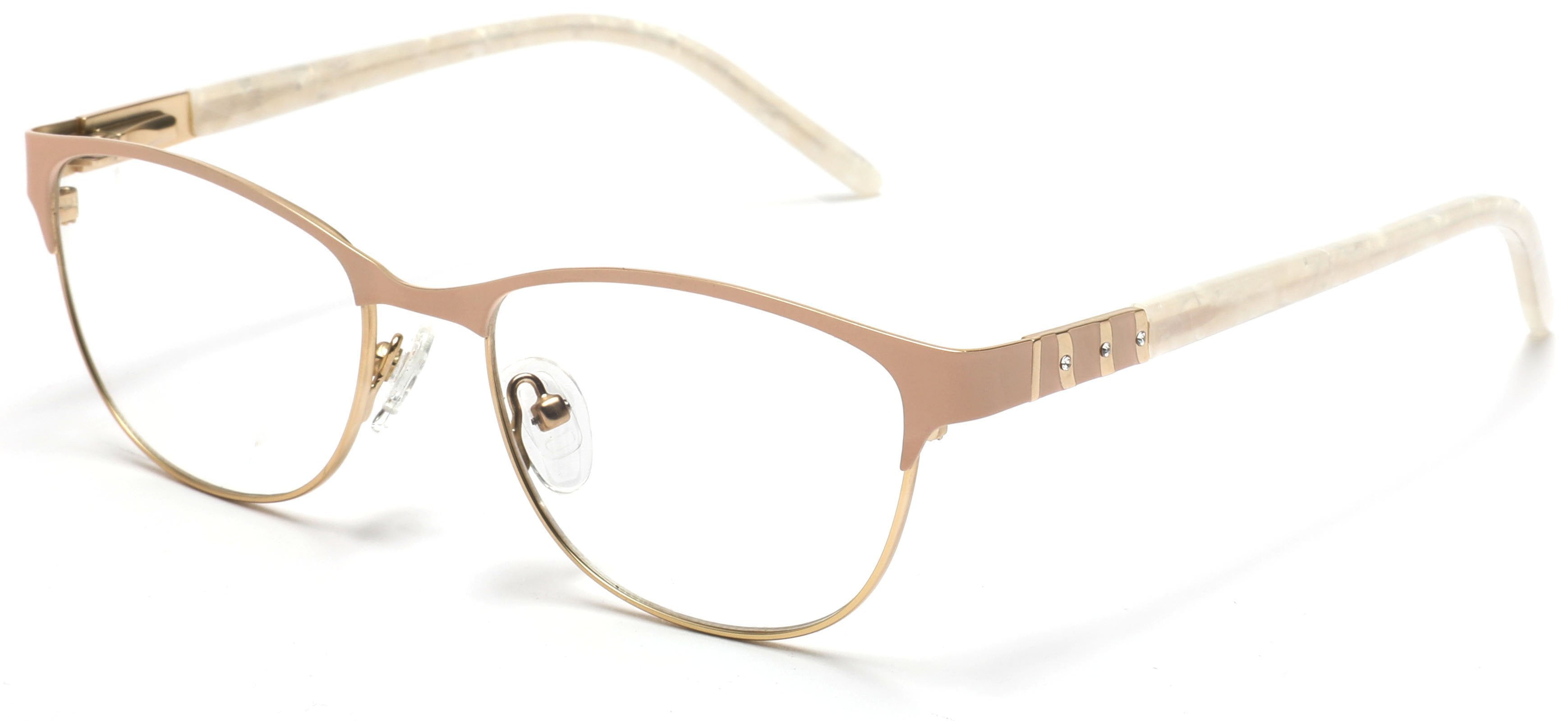 Tango Optics Browline Metal Eyeglasses Frame Luxe RX Stainless Steel ...