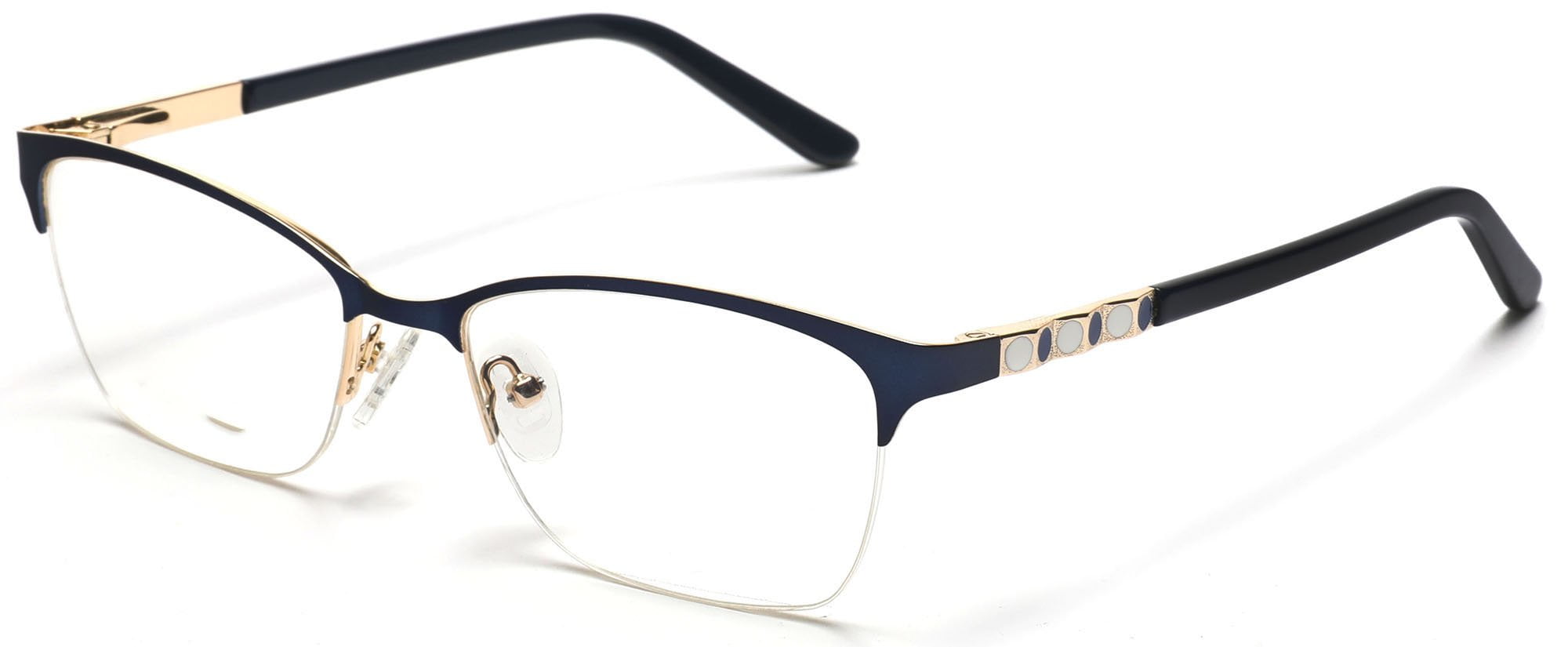 Tango Optics Cateye Metal Eyeglasses Frame Luxe RX Stainless Helen ...