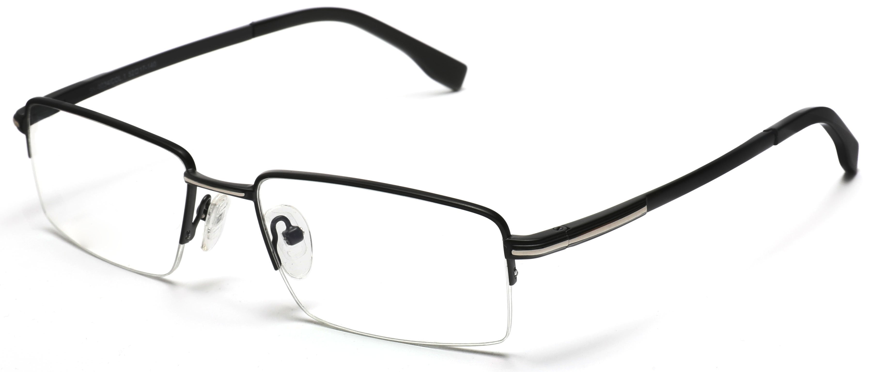 Tango Optics Metal Rectangle Optical Eyeglasses Frame Luxe Stainless ...