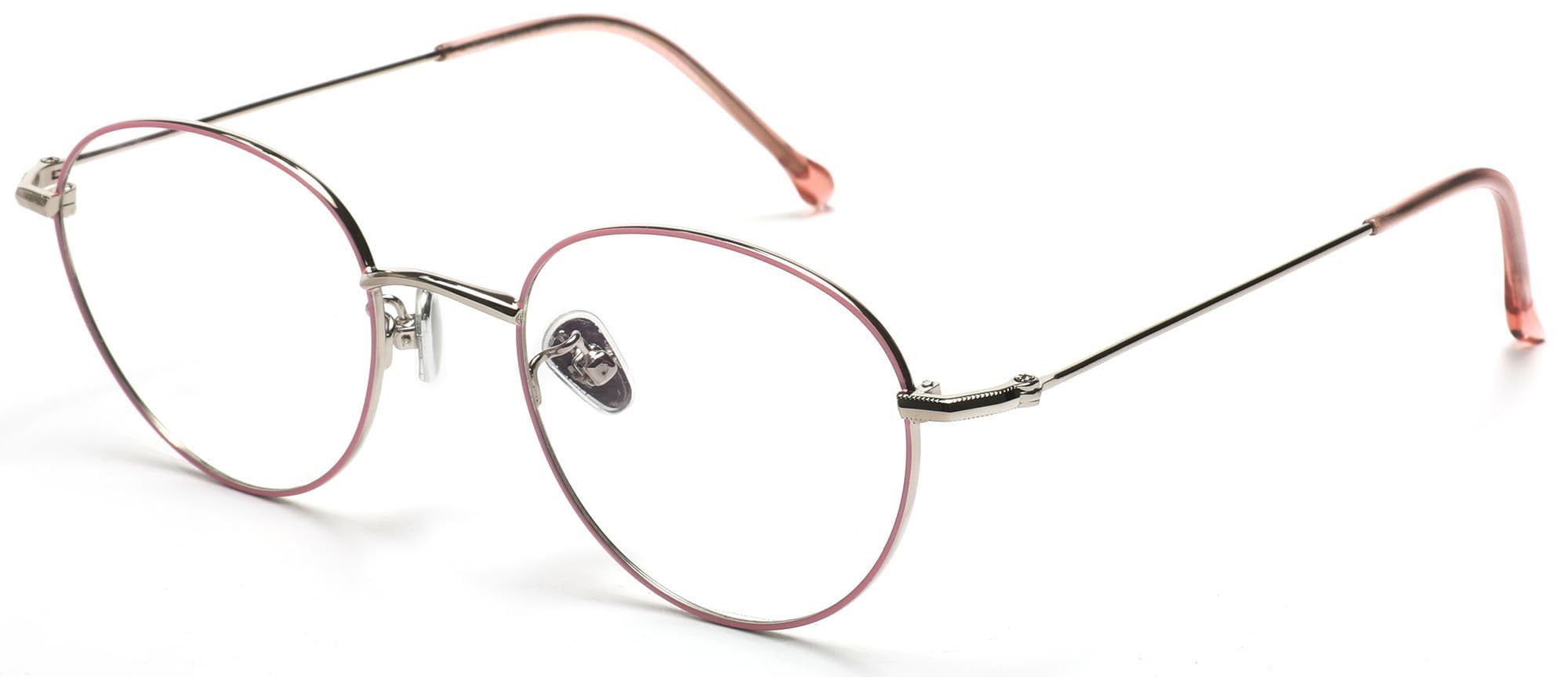 Tango Optics Round Metal Eyeglasses Frame Luxe RX Stainless Barbara ...