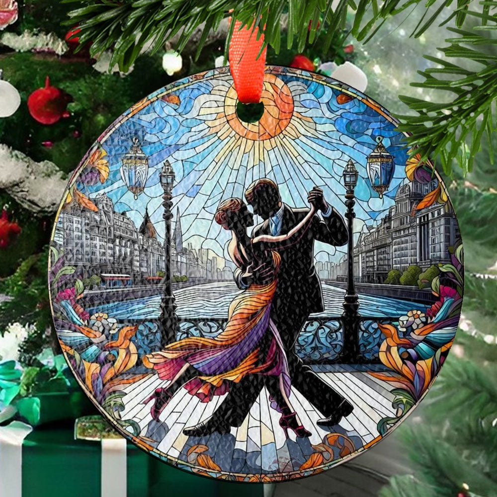 Tango Stained Glass Sun Catcher Tango Dancers Light Catcher Window ...