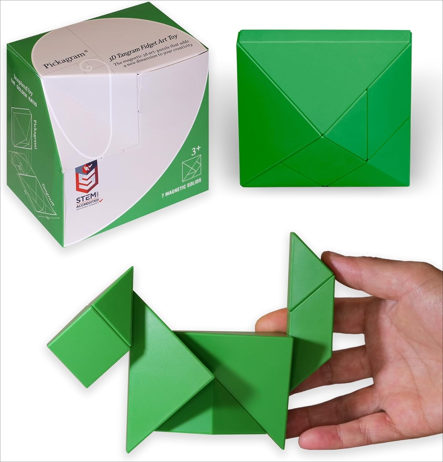 Tangrams for Kids Ages 8-12 & Adults 3D Magnetic Tangram Fidget Puzzle ...