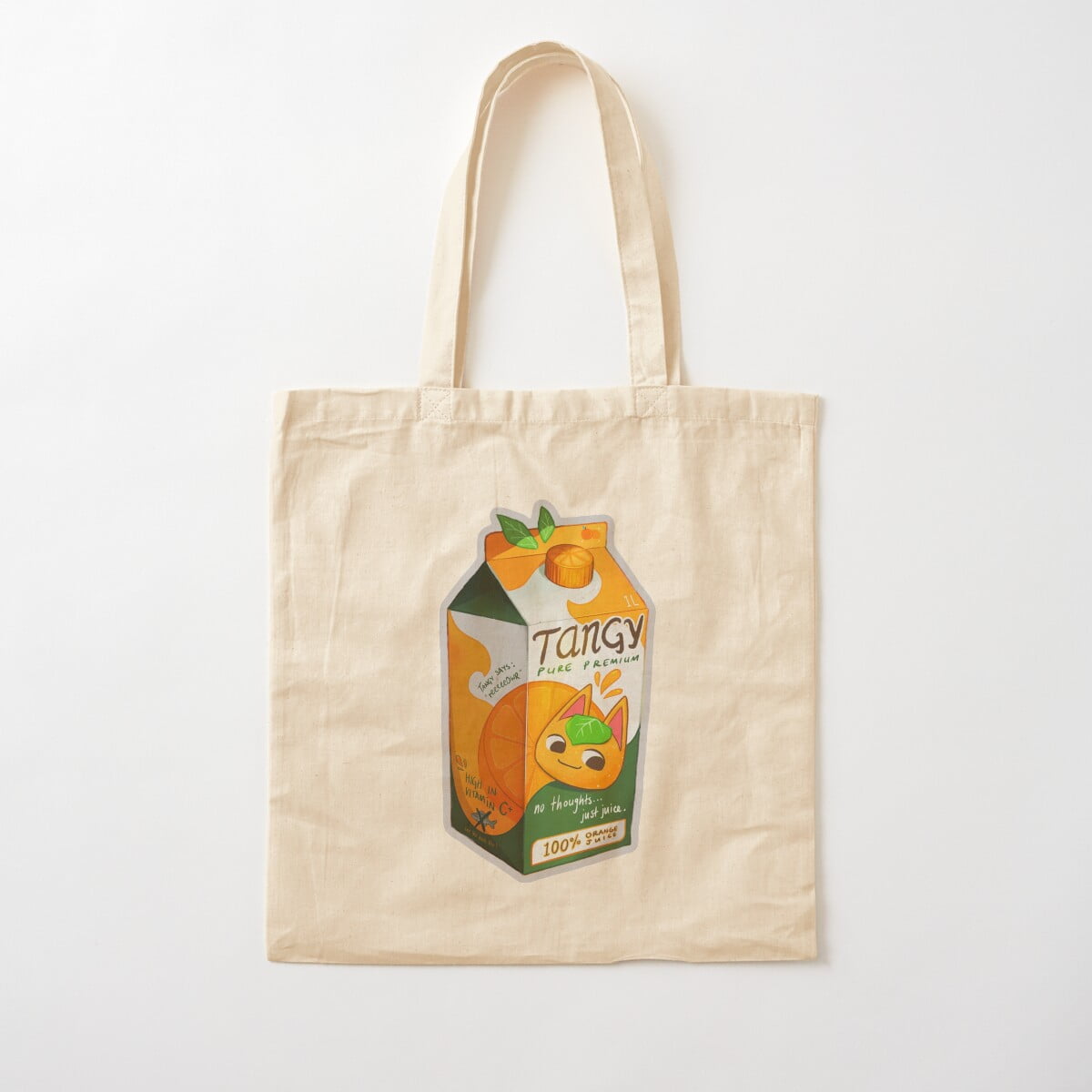 Tangy’S Orange Juice Carton Cotton Tote Bag Canvas Tote Bag, Family ...