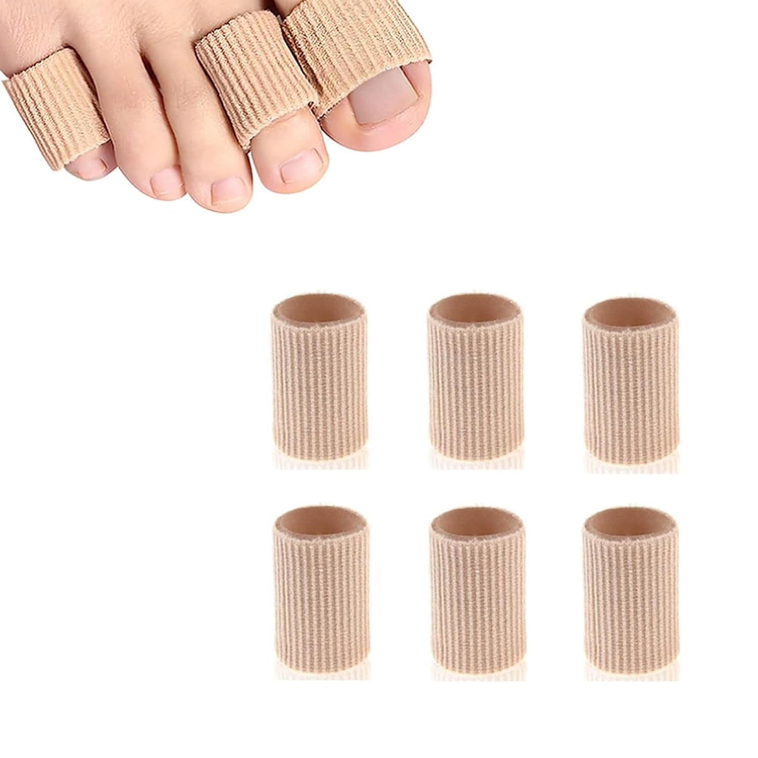 Tanhomme 16PCS Toe Sleeve Protectors Toe Cushion Tube Soft Gel Corn ...
