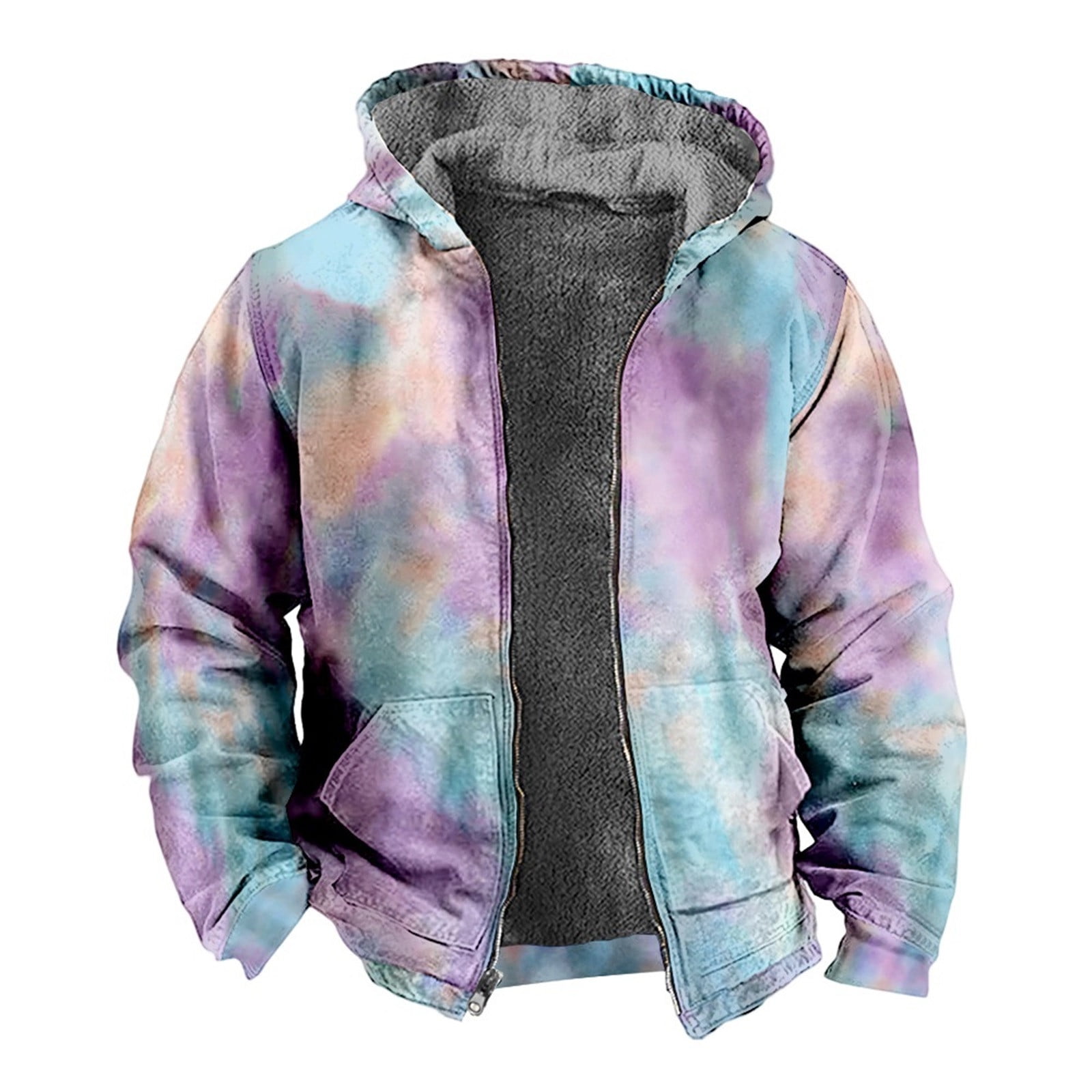 Tanhomme Men's Special Rain Jackets Winter Warm Fleece Softshell Hooded ...