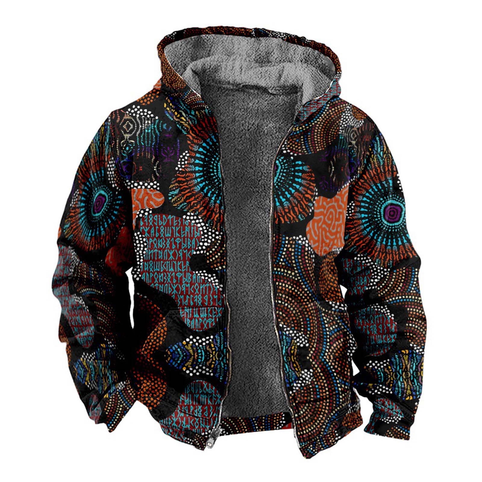 Tanhomme Mens Sherpa-Lined Hoodie Men's Lightweight Packable Hooded ...