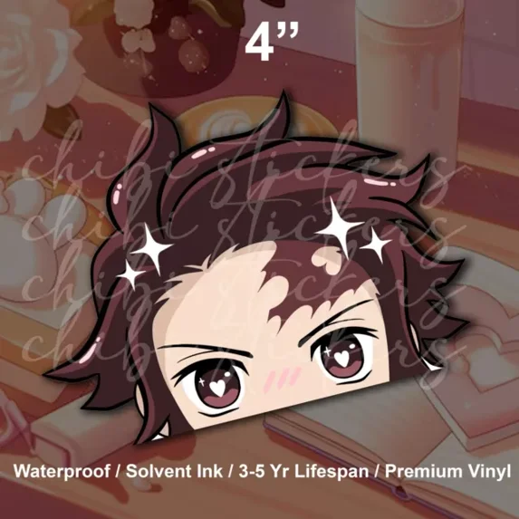 Tanjiro Anime Demon Waterproof Sticker Vinyl Sticker Decal Car Sticker ...