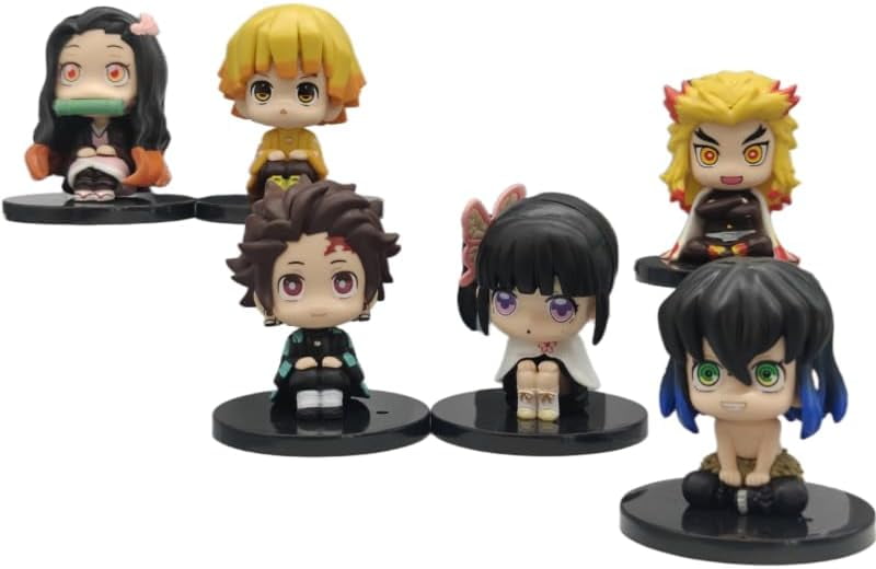 Tanjiro, Butterfly Ninja, Zenitsu Agatsuma, Figure, 6 Types Sitting Q ...