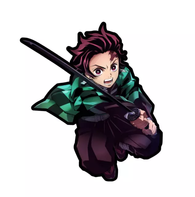 Tanjiro Demon Slayer Die Cut Sticker Phone Decal Water Bottle Stickers ...