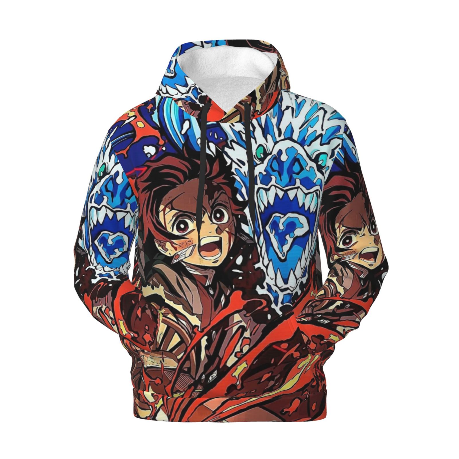 Tanjiro Demon Slayer Poster Men's Hoodies Sweatshirt Soft Plush Fleece ...
