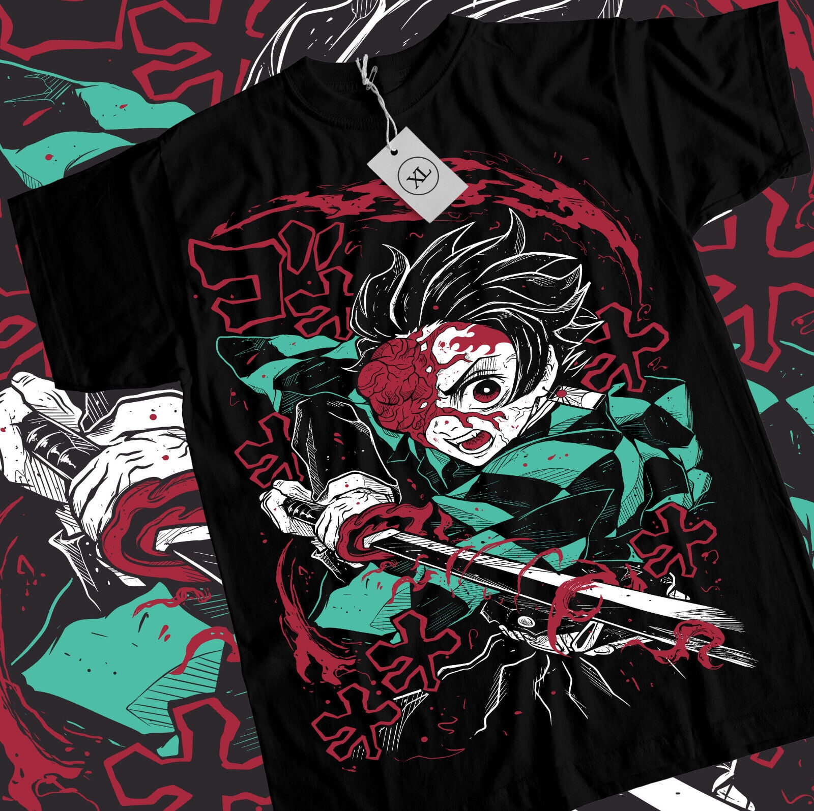 Tanjiro Demon Slayer T-Shirt Kimetsu No Yaiba Anime Manga Nezuko Tee ...