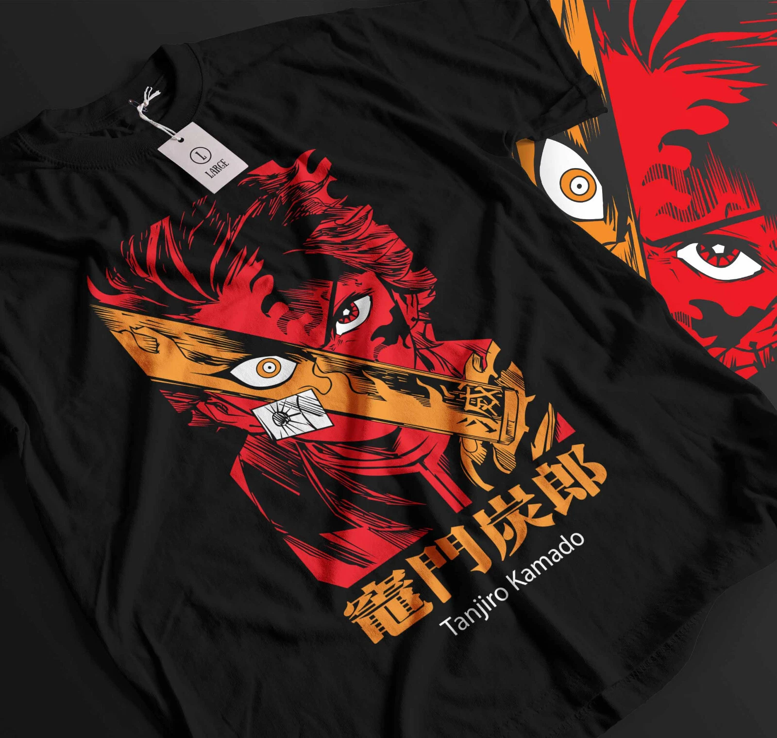 Tanjiro Demon Slayer T-shirt Kimetsu No Yaiba Horror Anime Nezuko Shirt ...