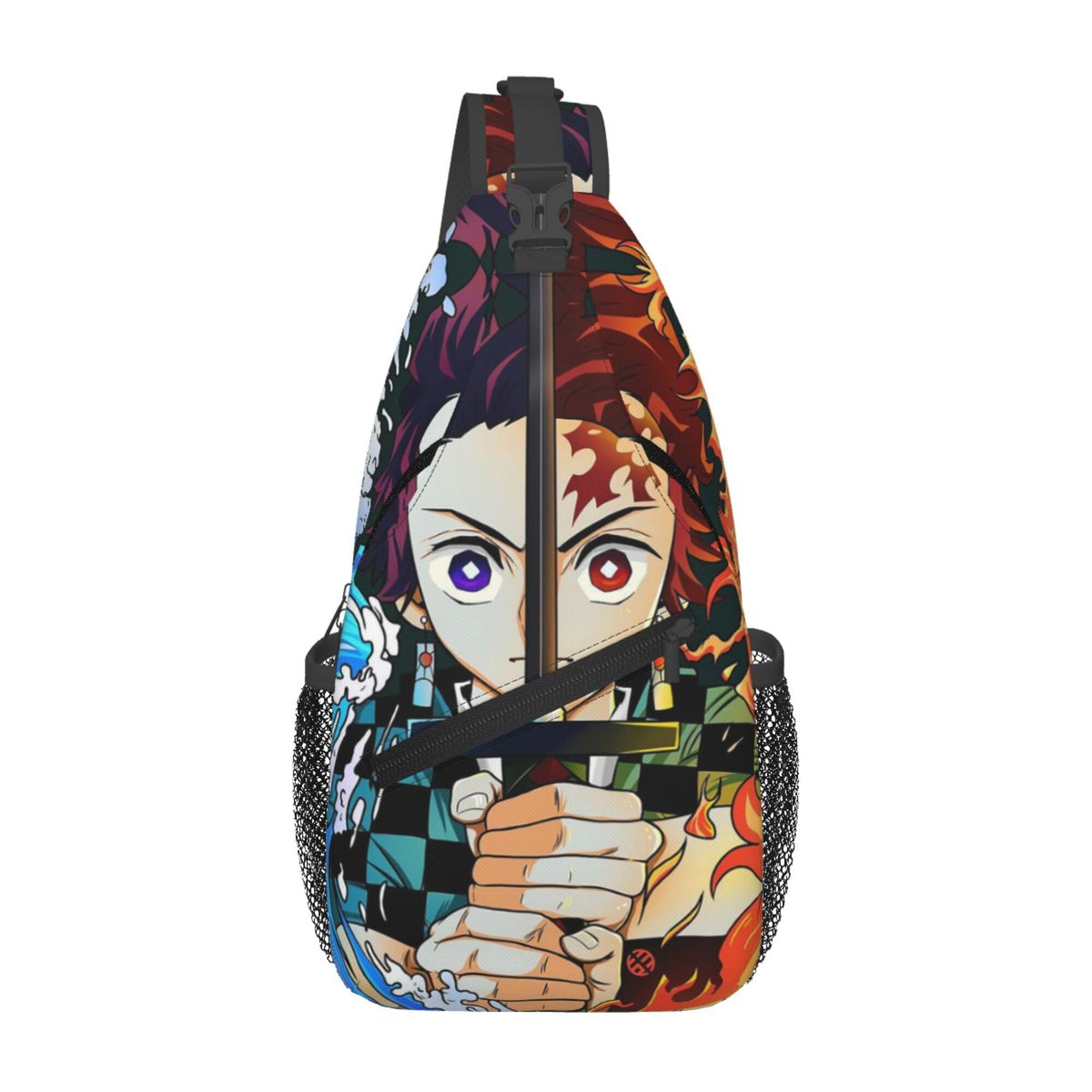 Tanjiro Kamado Crossbody Shoulder Bag Backpack Sling Cross Chest Bag ...