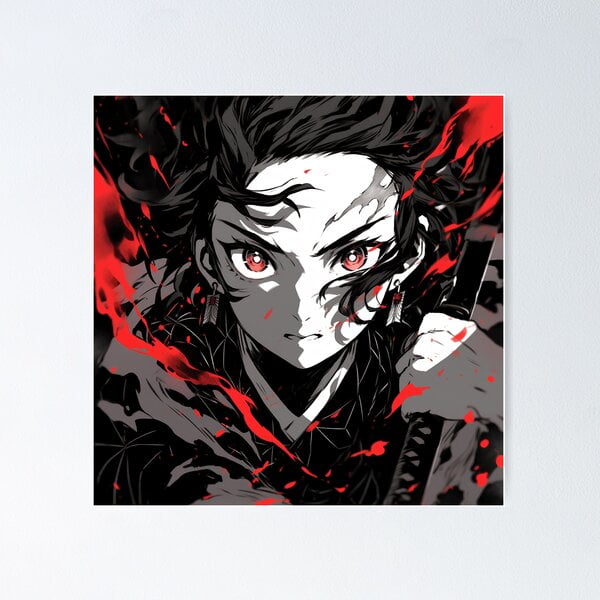 Tanjiro Kamado - Demon Slayer 4 Poster Wall Art, Modern Wall Decor For ...