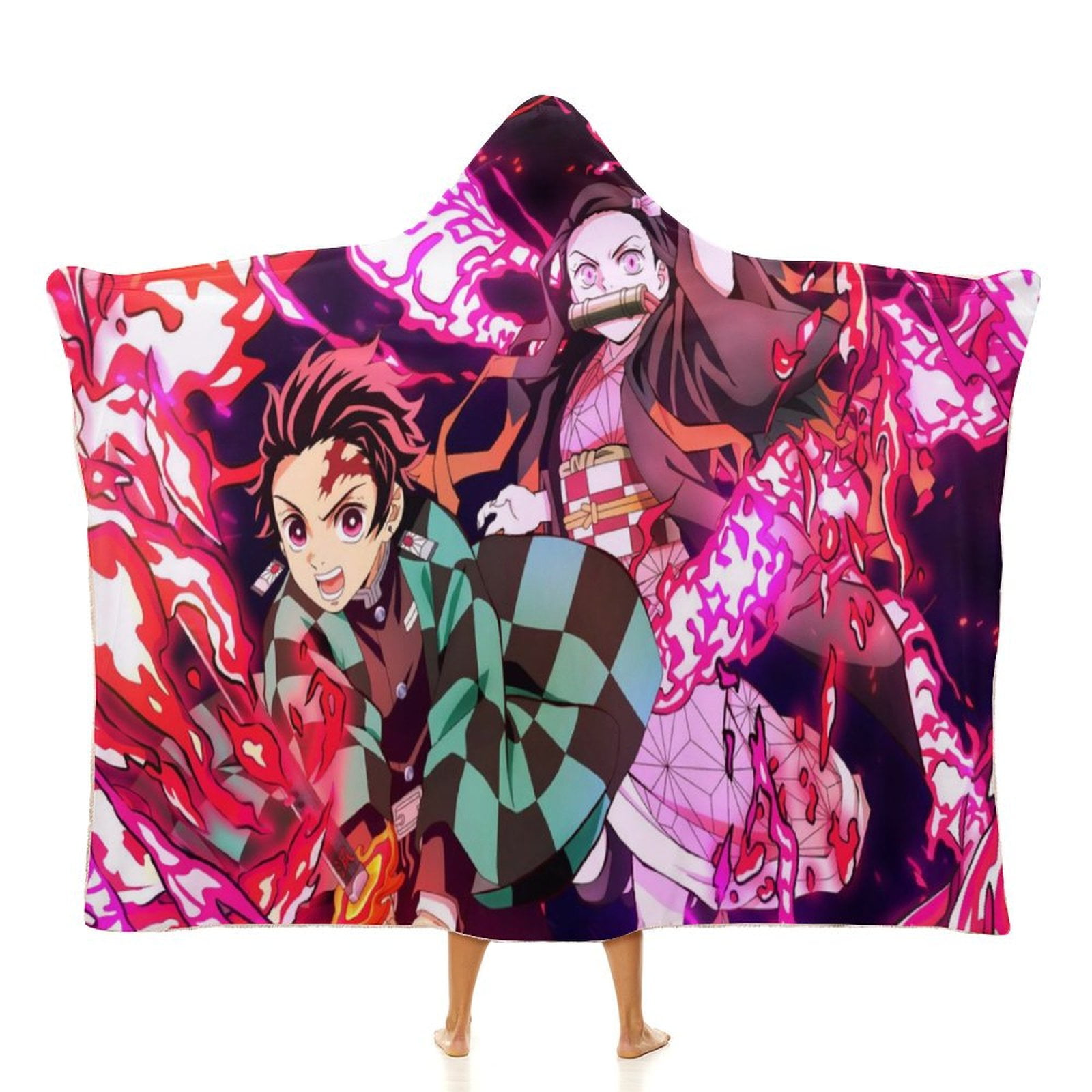 Tanjiro Kamado Demon Slayer Soft Fleece Warm Blanket Throw Fuzzy ...