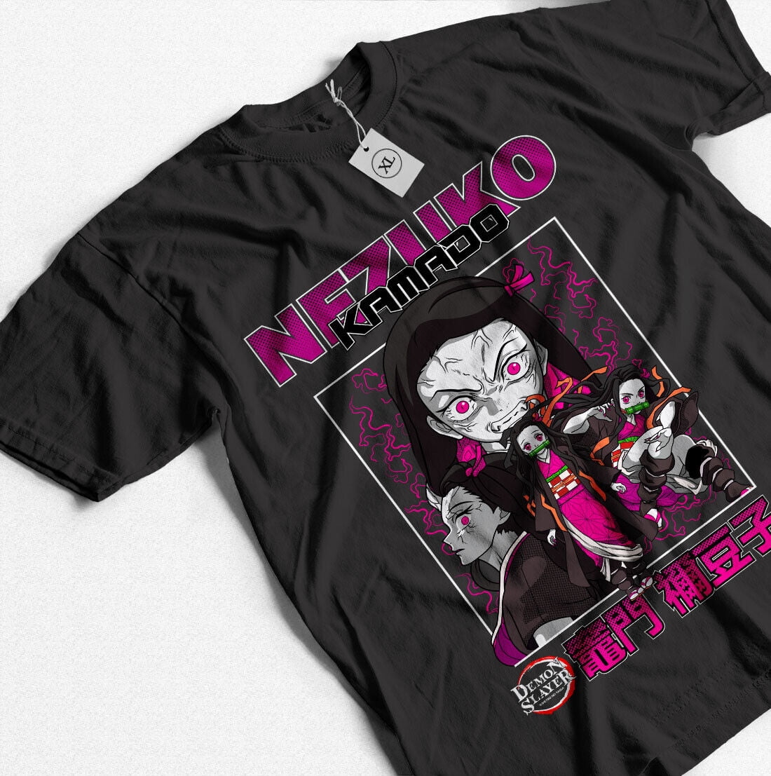 Tanjiro Nezuko T-Shirt Demon Slayer Kimetsu No Yaiba Manga Horror Gift ...