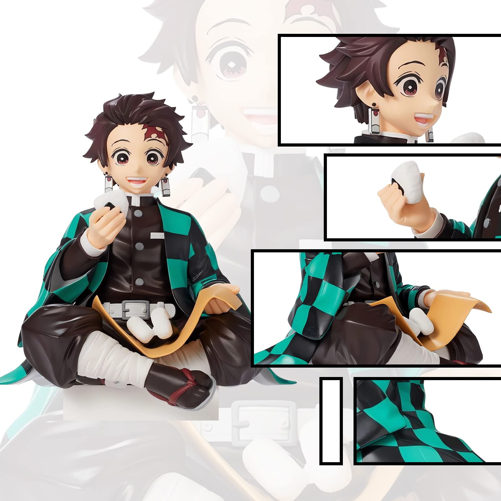 Tanjirou Kamado Demon Slayer Figure Eat Rice Balls Series Action Figure ...