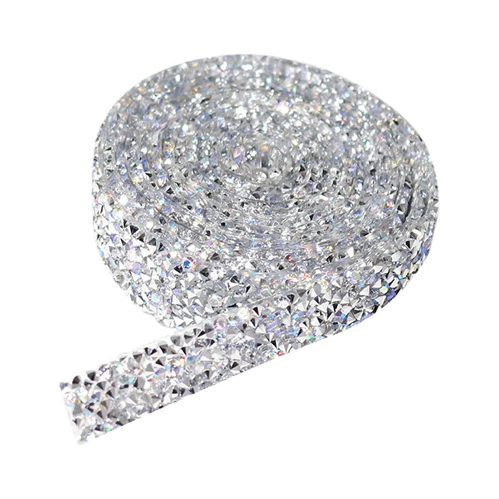 Tanjnj Clearance! Bling Crystal Rhinestone Ribbon, DIY Self-Adhesive ...