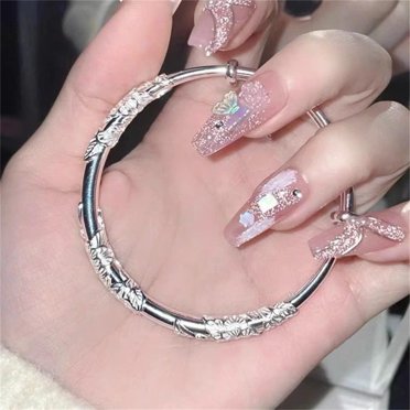 Willstar Adjustable Bangle Plating 925 Silver Bracelet Ladies Jewellery ...