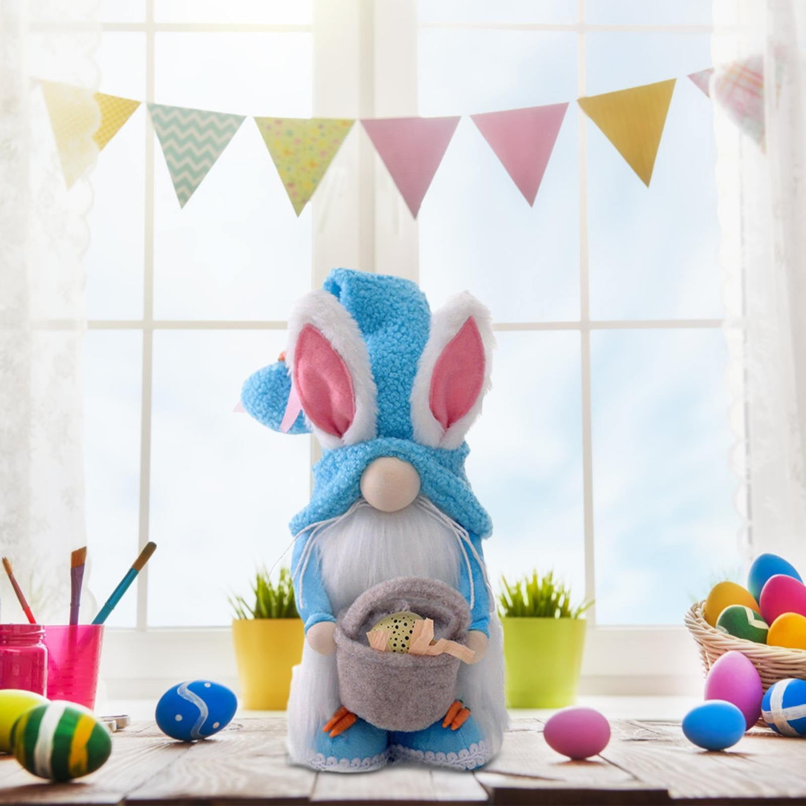 Tanjnj Clearance Easter Bunny Decorations Cute Bunny Goblin Plush Green ...