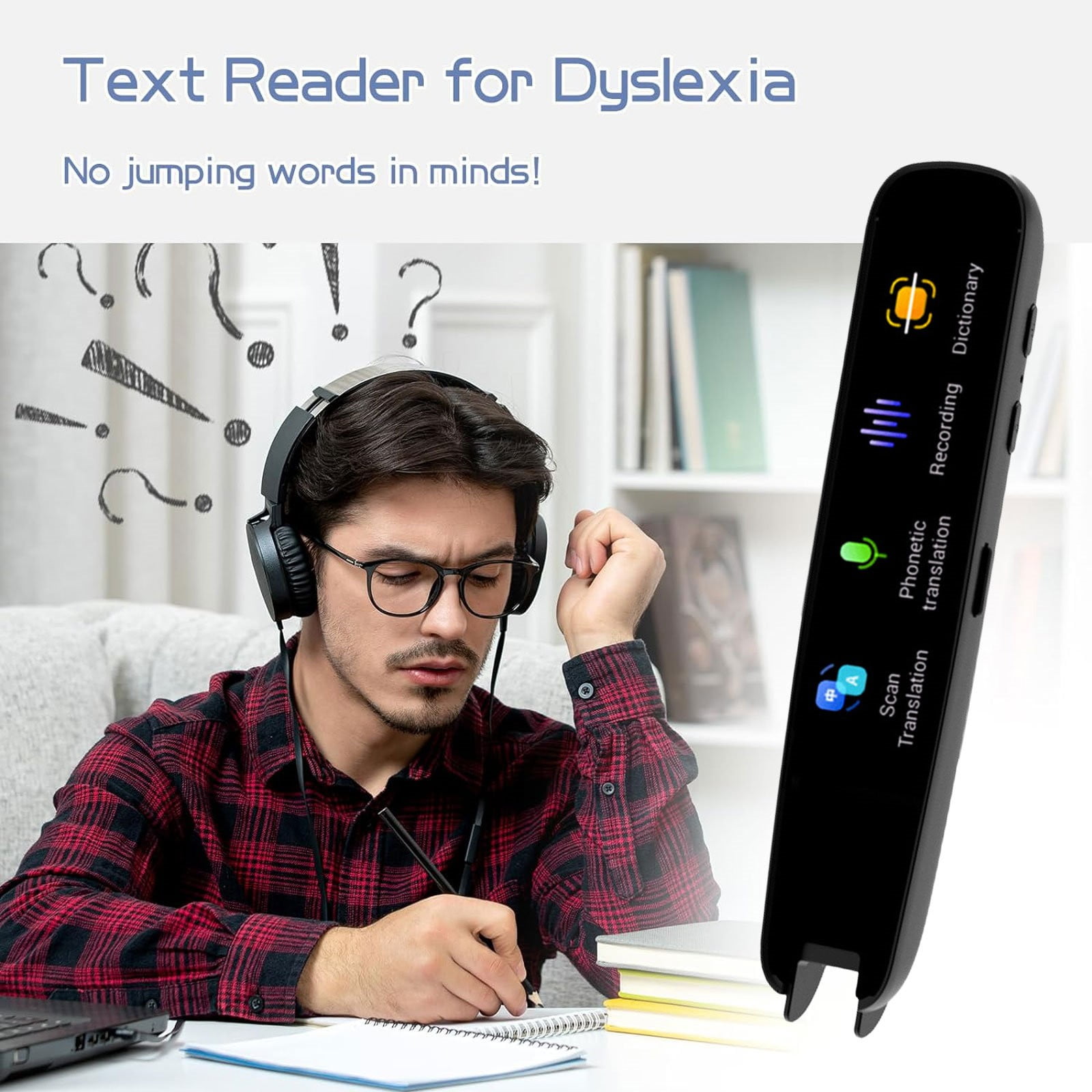 Tanjnj Translator Pen Scan Pen Reading Pen for Dyslexia | Scan Reader ...